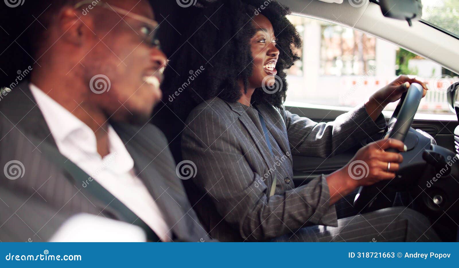 Carpool Ride Sharing. African People Stock Image - Image of share ...