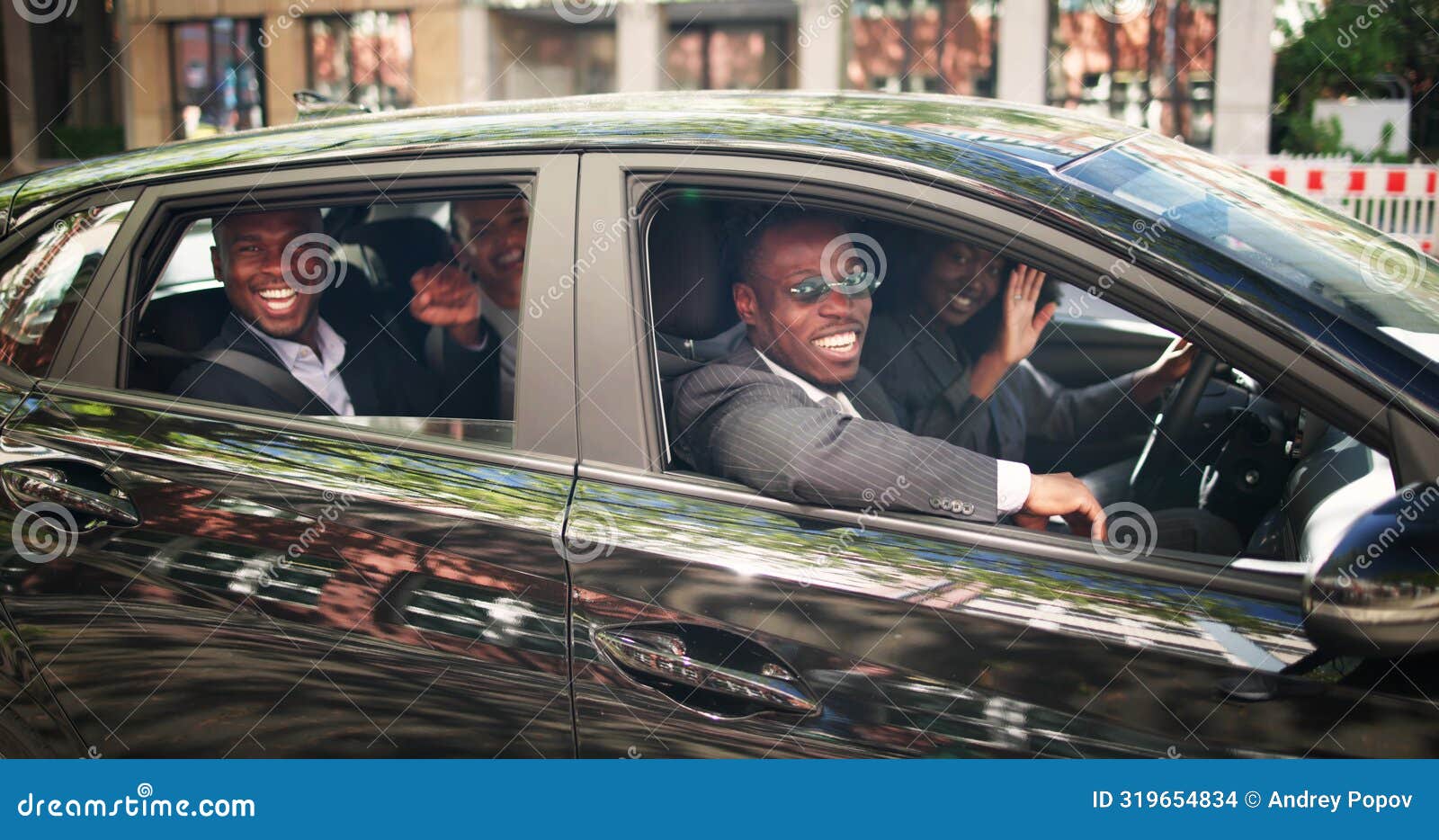 Carpool Ride Sharing. African People Stock Photo - Image of person ...