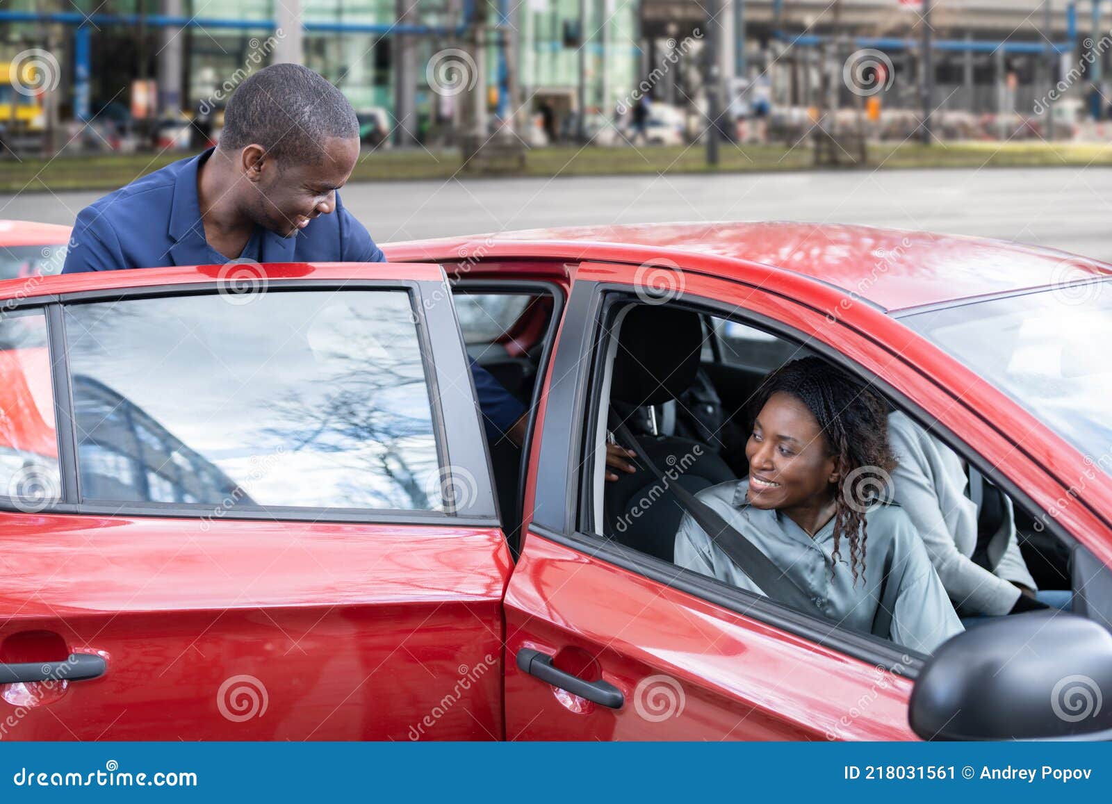 Carpool Ride Sharing. African People Stock Image - Image of colleague ...