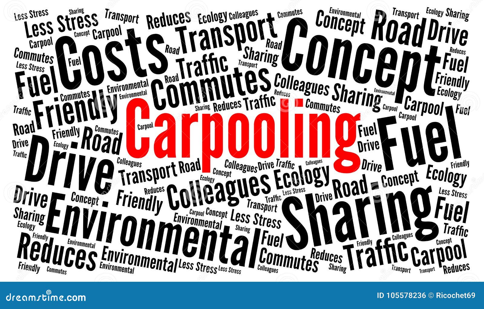 Carpooling Word Cloud Concept Stock Illustration - Illustration of sign ...
