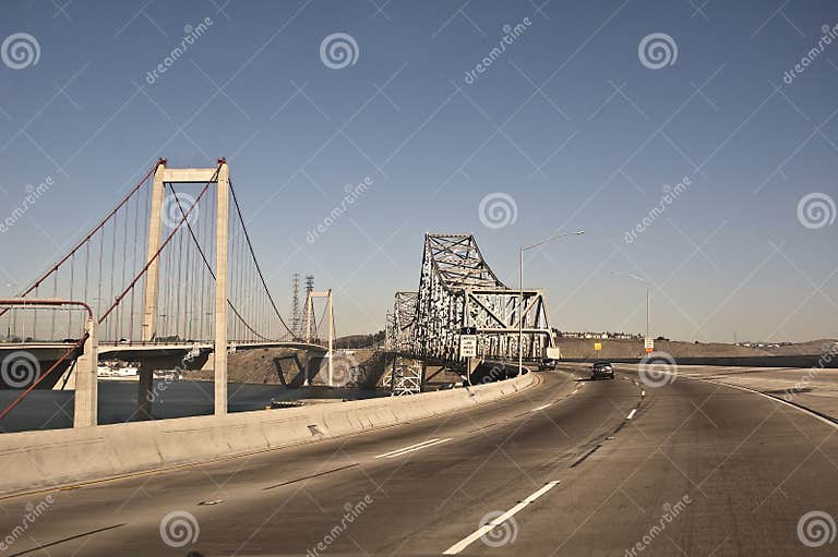 Carquinez Bridge stock photo. Image of architecture, landmark - 12128776