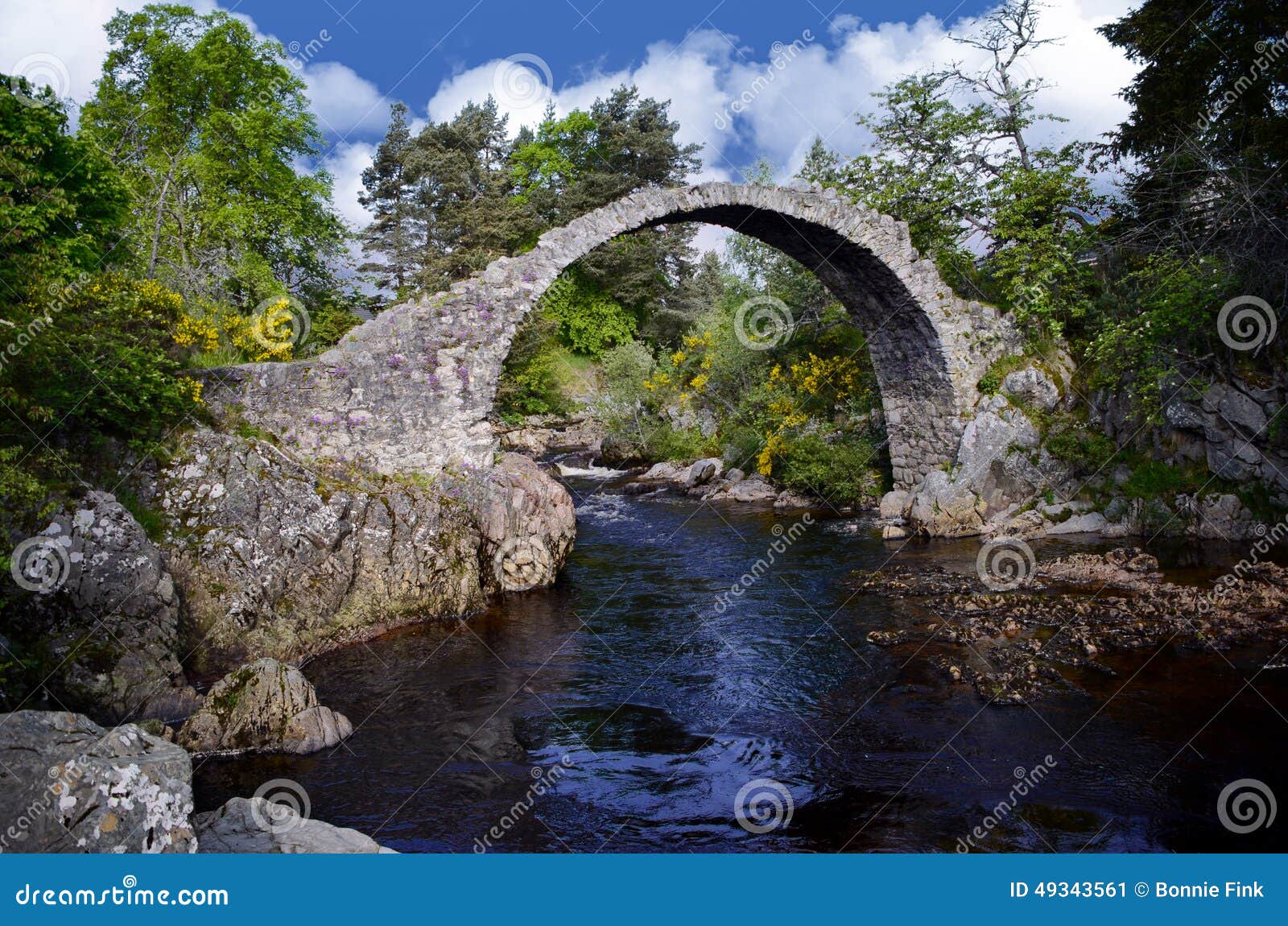 Carr Bridge Scotland stock image. Image of scottish, blue - 49343561