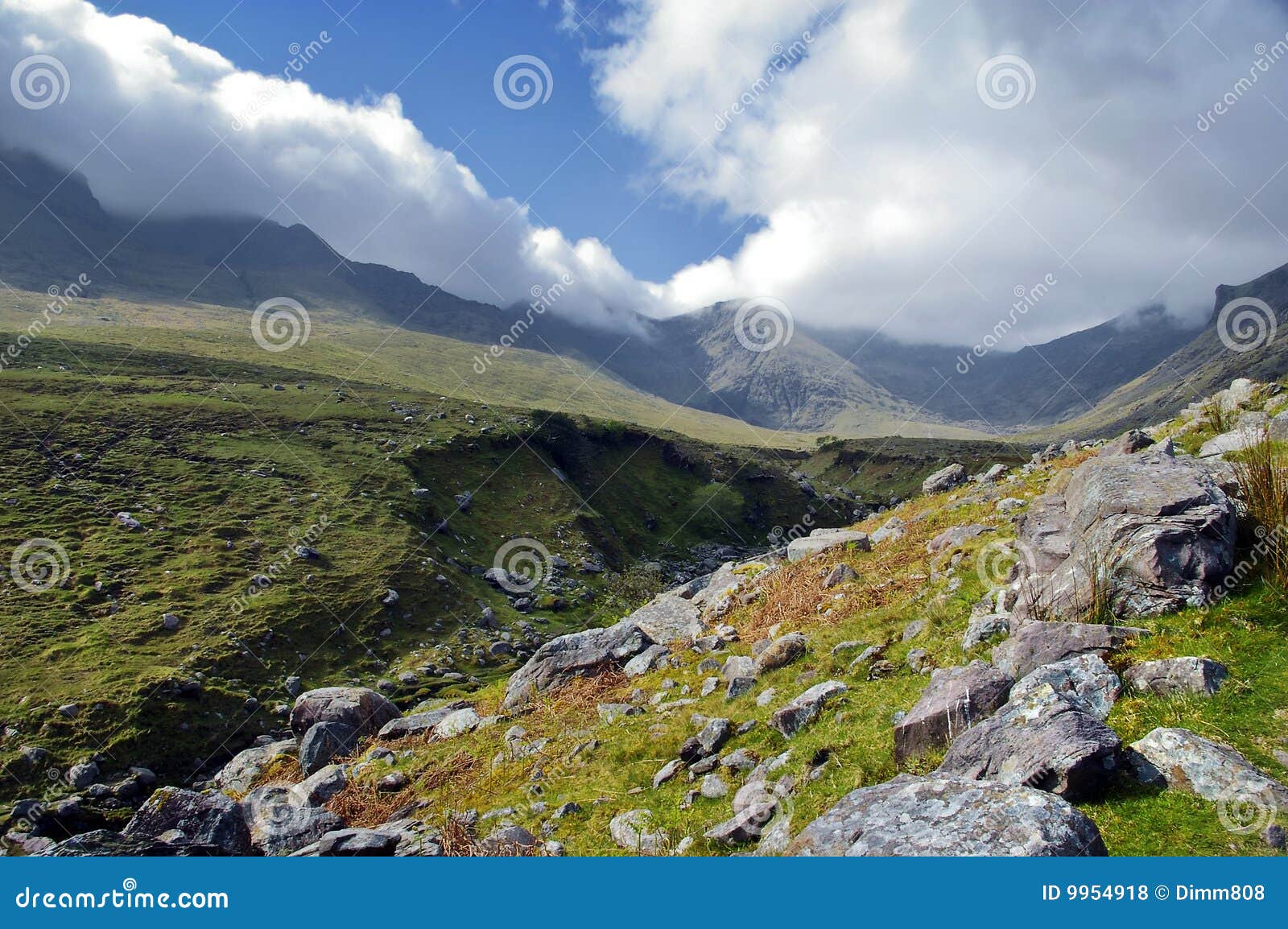 Carrantuohill Valley stock photo. Image of adventure, dramatic - 9954918