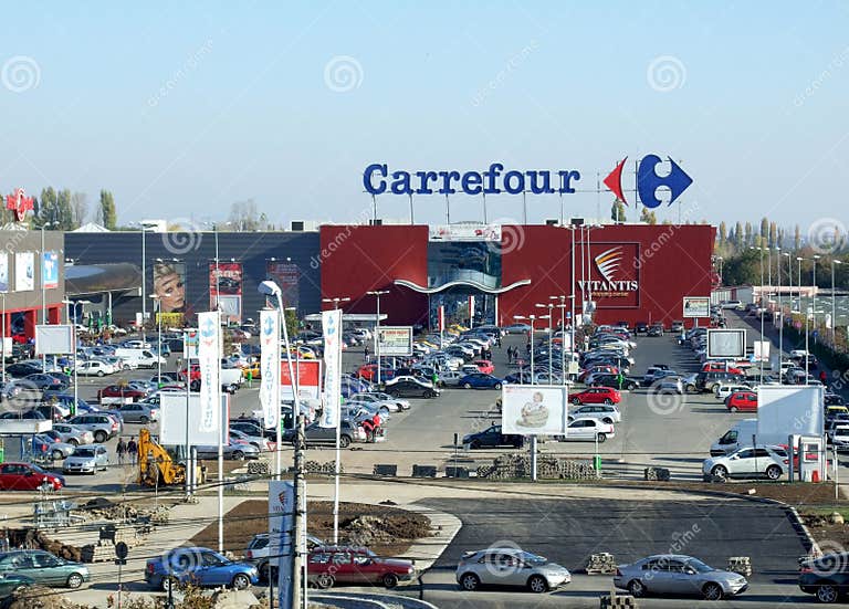 Carrefour editorial stock photo. Image of spending, commerce - 18562538