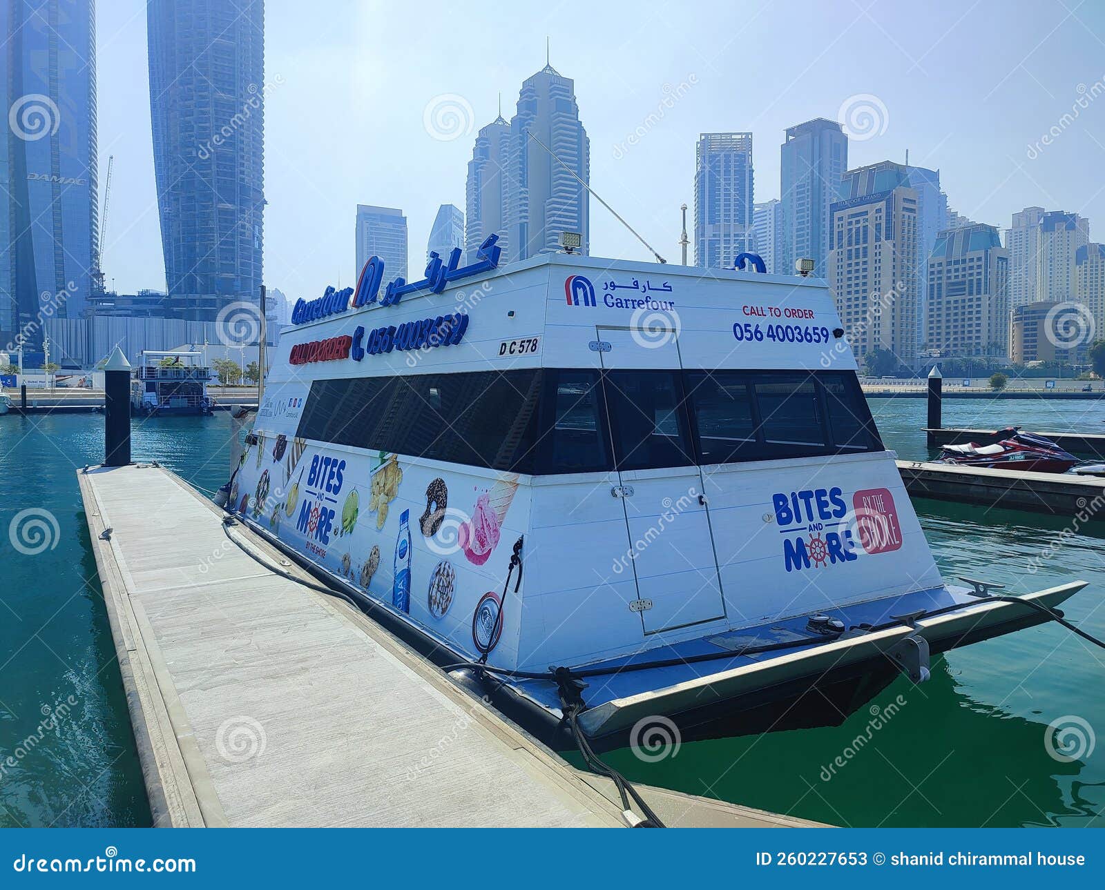 Carrefour Bites More Boat Store in Dubai Harbour Editorial Stock Photo ...