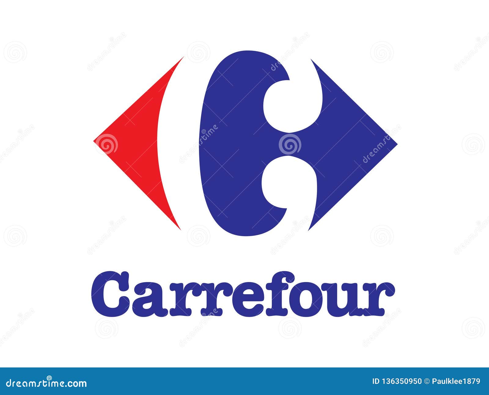 Carrefour Logo Editorial Vetora Illustration Imagem Editorial ...