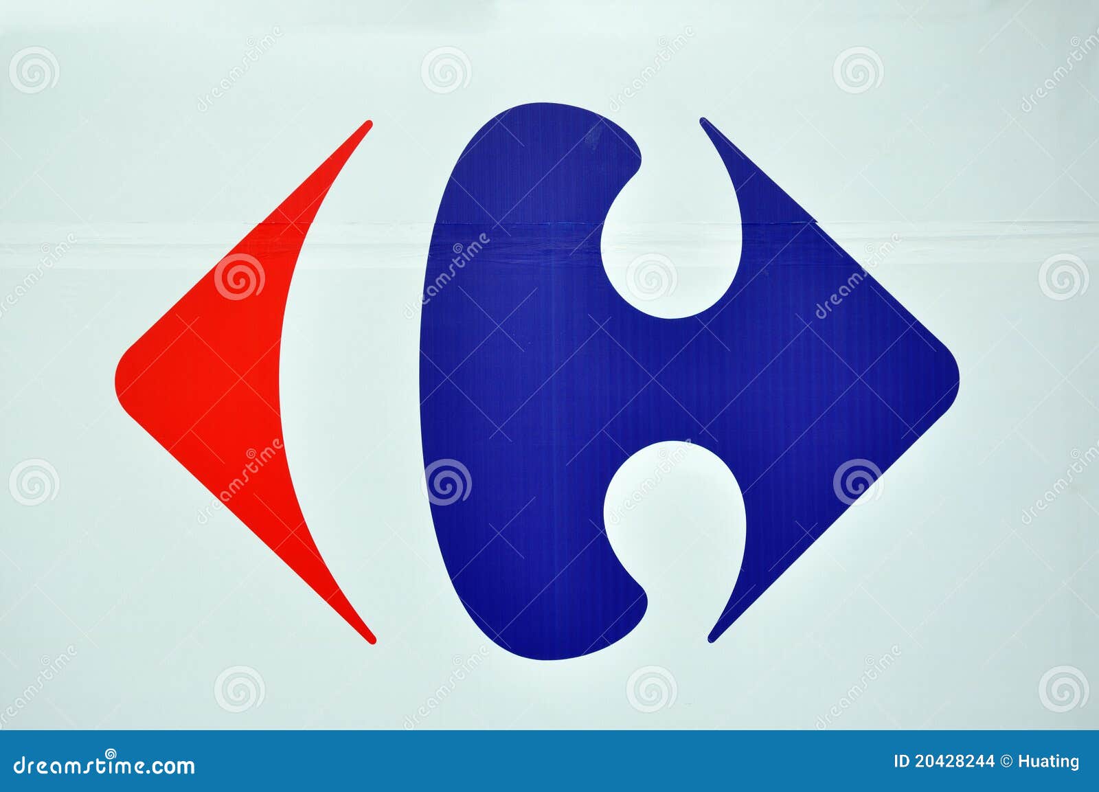 Carrefour store logo editorial stock image. Image of everyday - 20428244