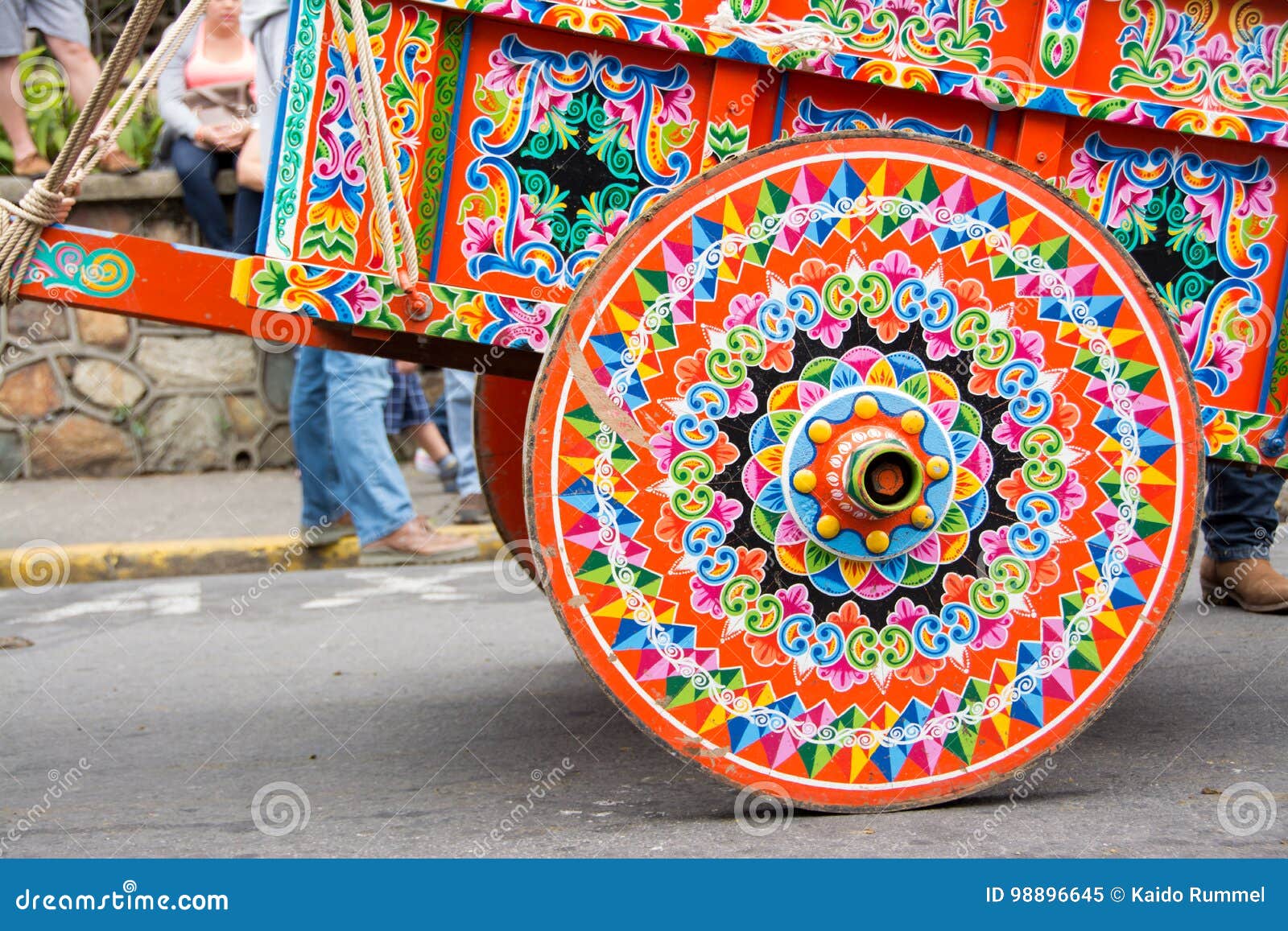 Carreta Costa Rica imagen editorial. Imagen de primer - 98896645