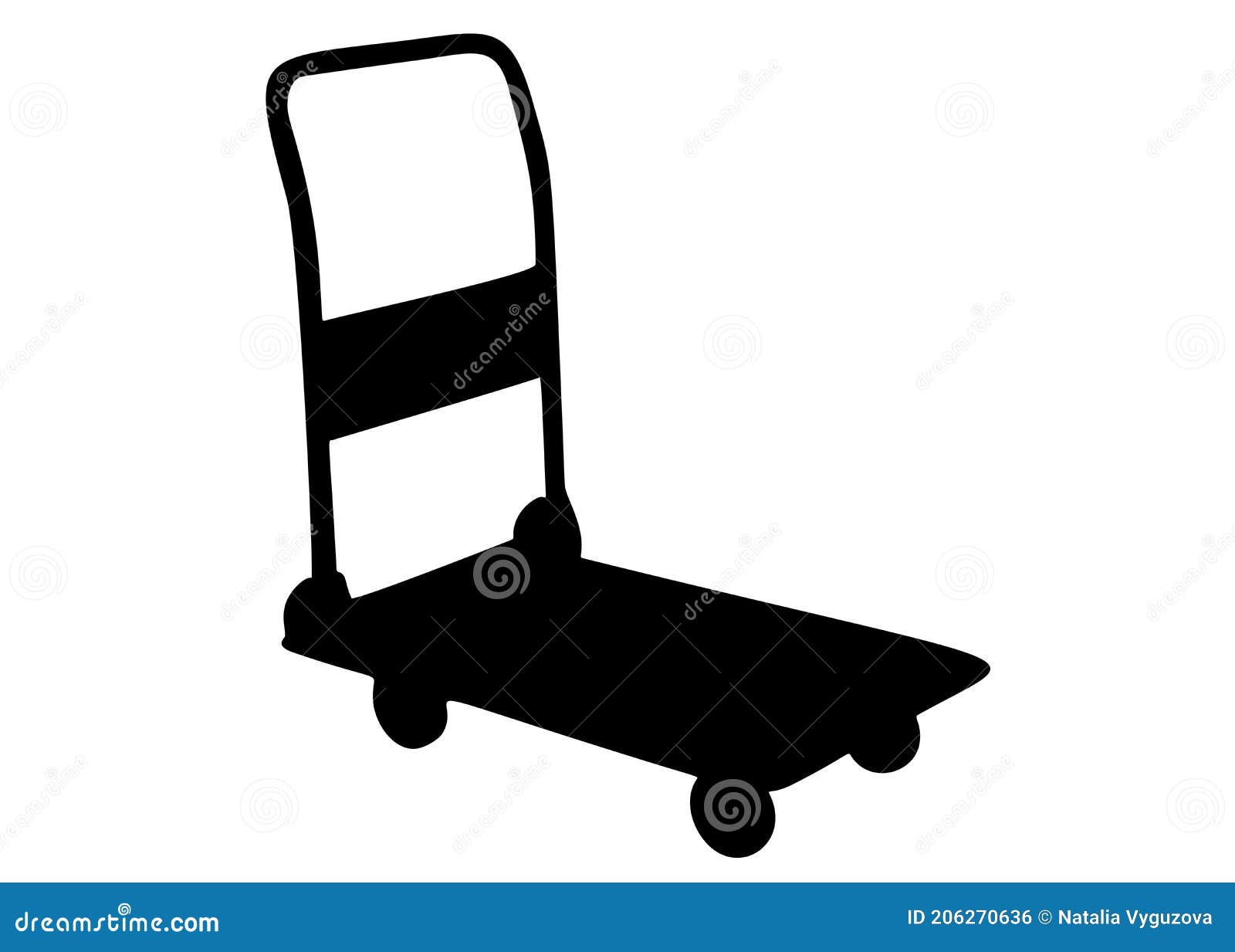 Carreta de carga grande. ilustración del vector. Ilustración de salida ...