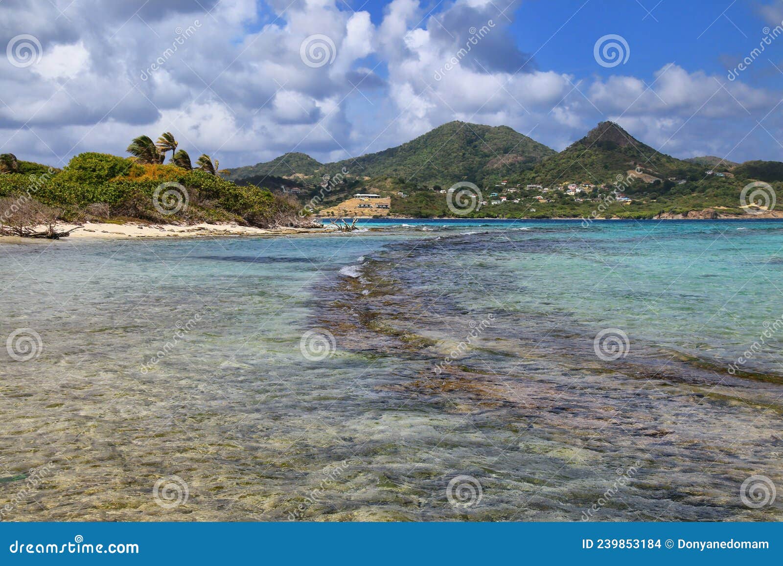 Carriacou Island Seen from White Island, Grenada Stock Photo - Image of ...