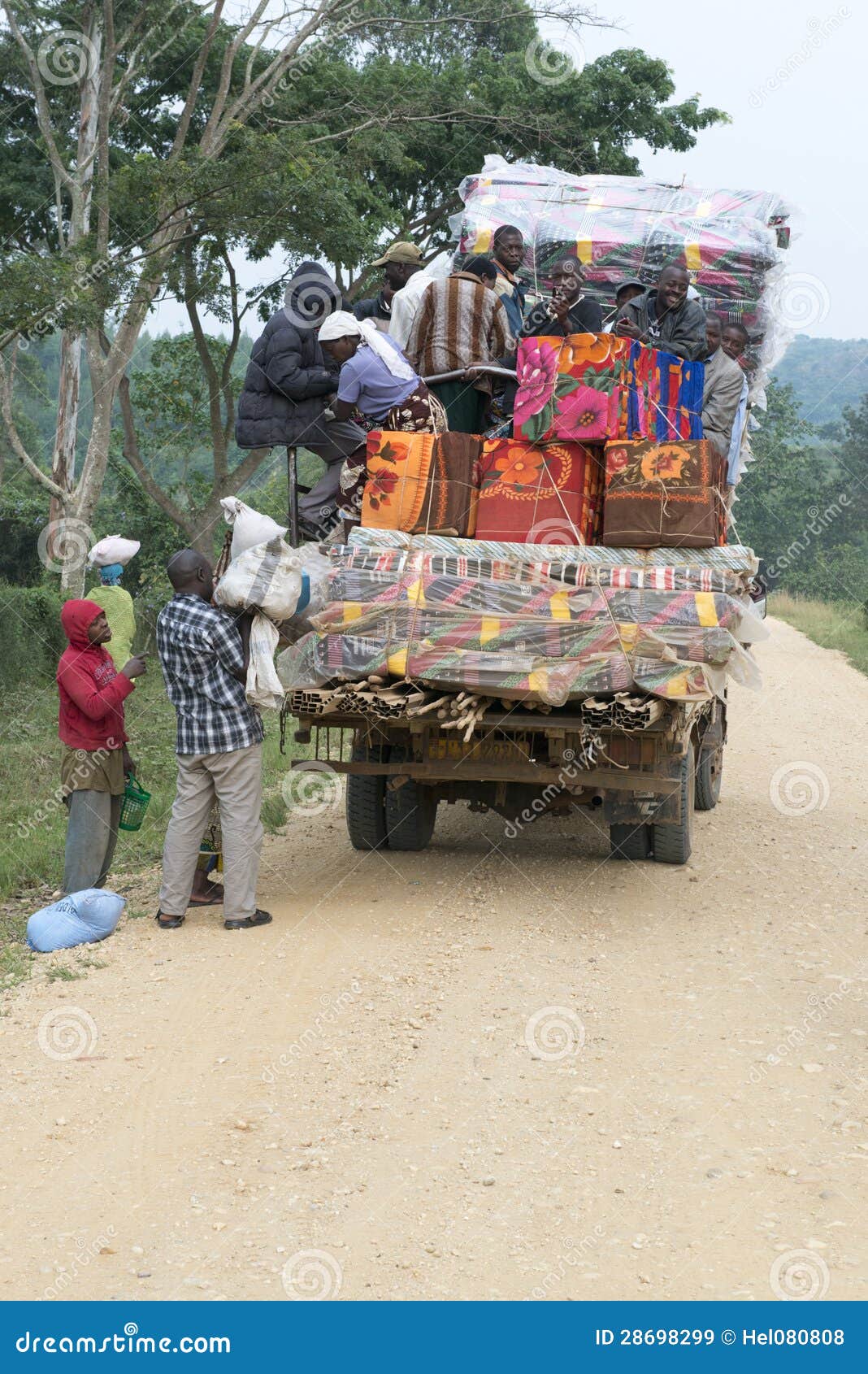 Passenger Transportation on Load Area of Car in Africa Editorial Stock ...