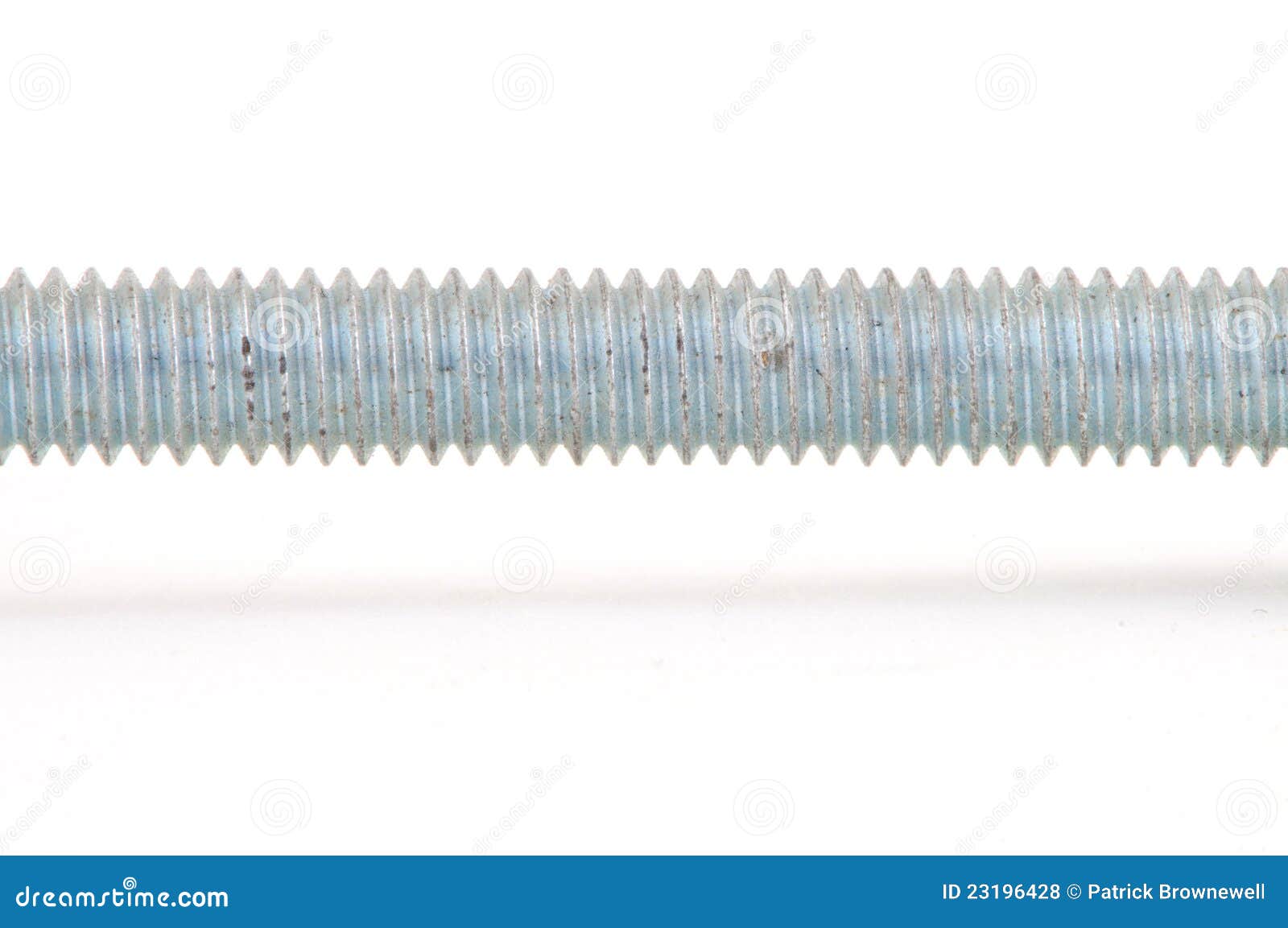 Carriage bolt threads stock photo. Image of silver, rust - 23196428