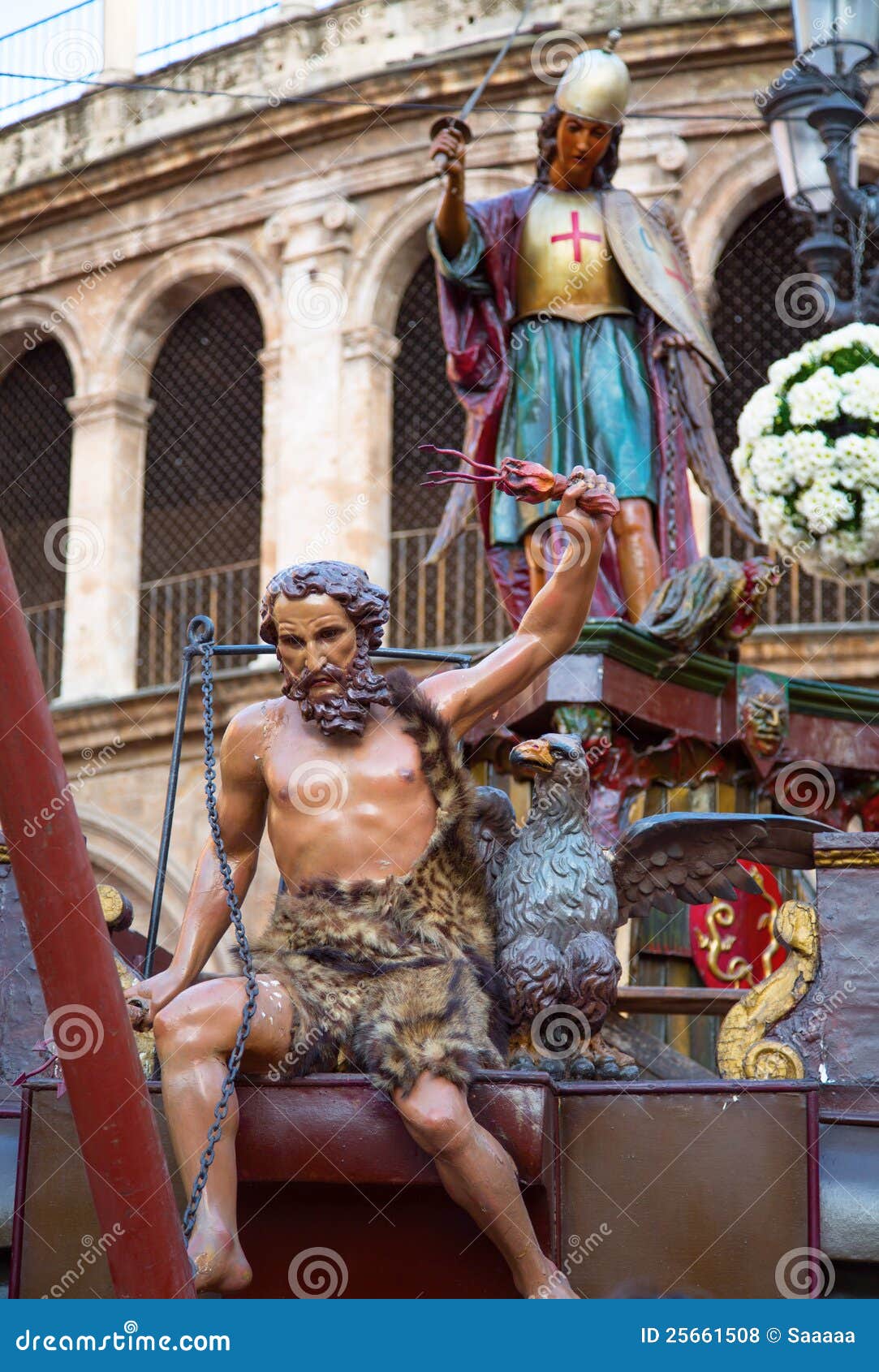 Carriage cult figure stock photo. Image of religion, valencia - 25661508