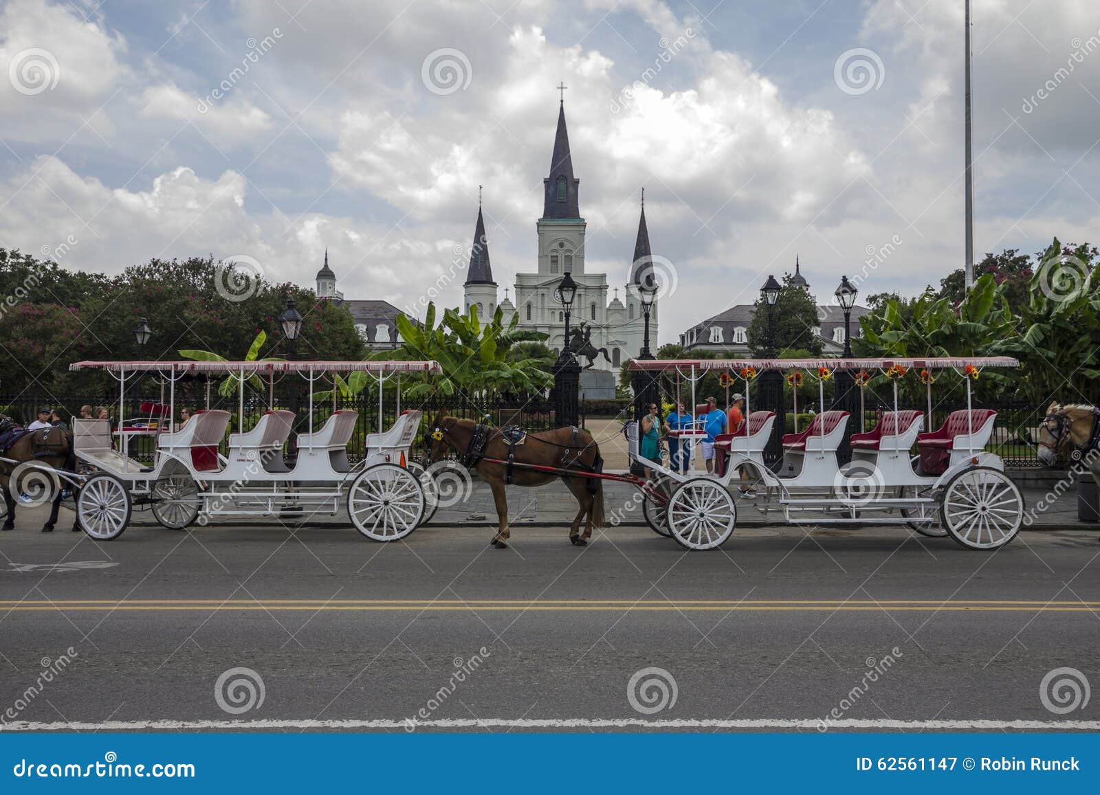 Carriage in Front of the Castle, New Orleans Editorial Photography ...