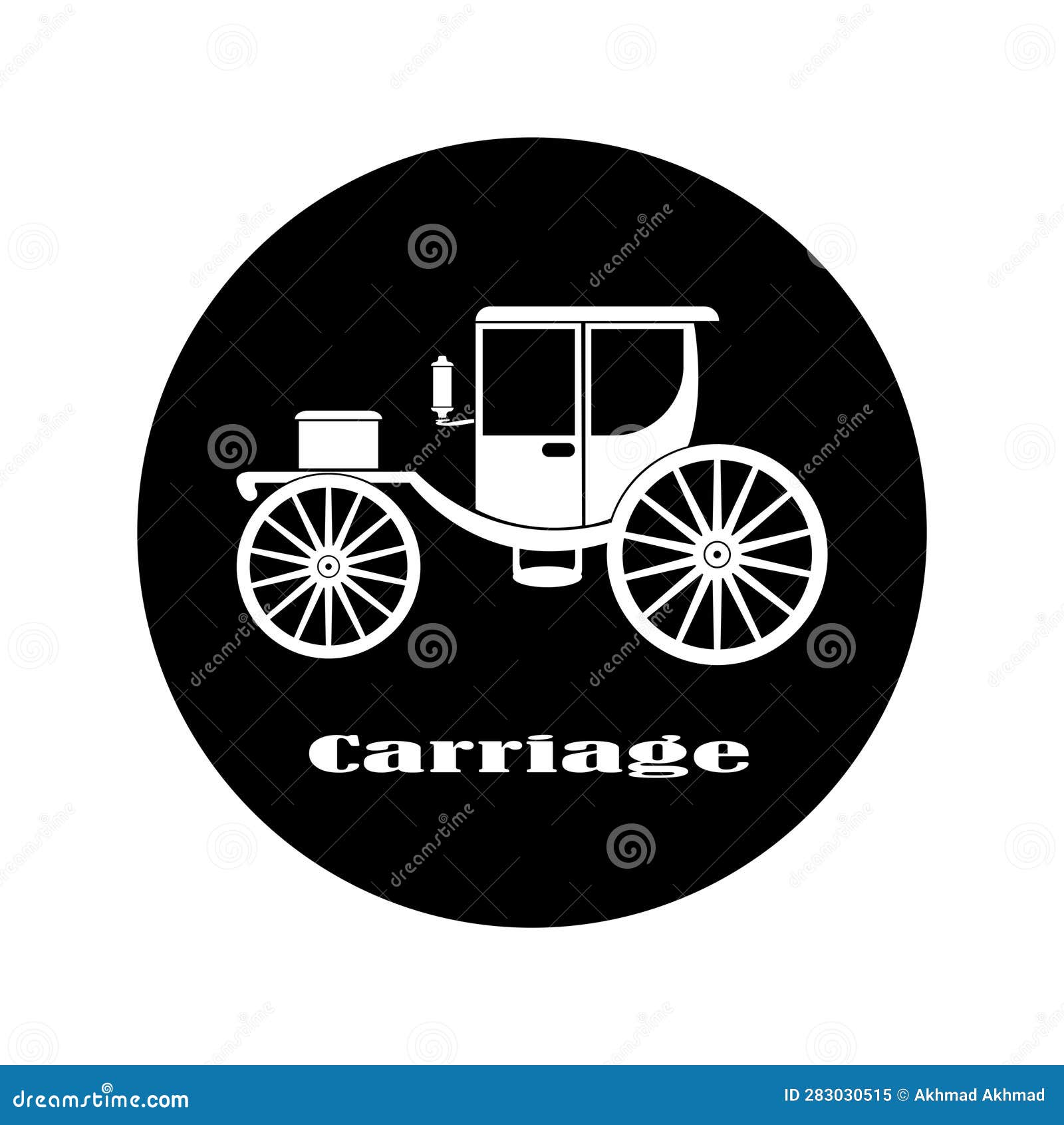 Carriage icon stock vector. Illustration of elegance - 283030515