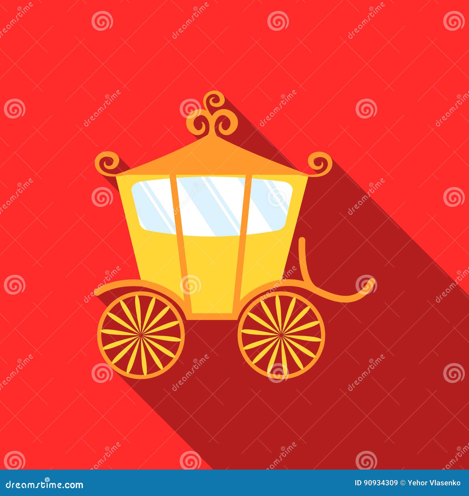 Carriage Icon of Vector Illustration for Web and Mobile Stock Vector ...