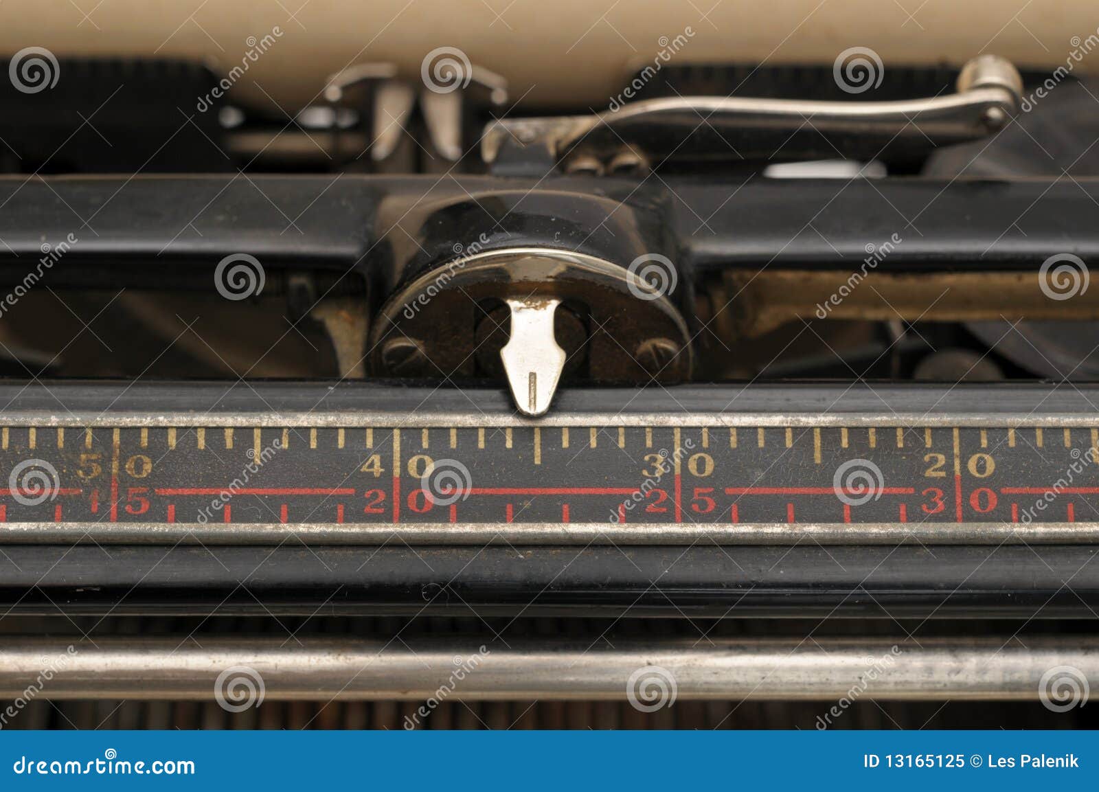 Carriage on an Old Typewriter Stock Image - Image of ruler, ancient ...