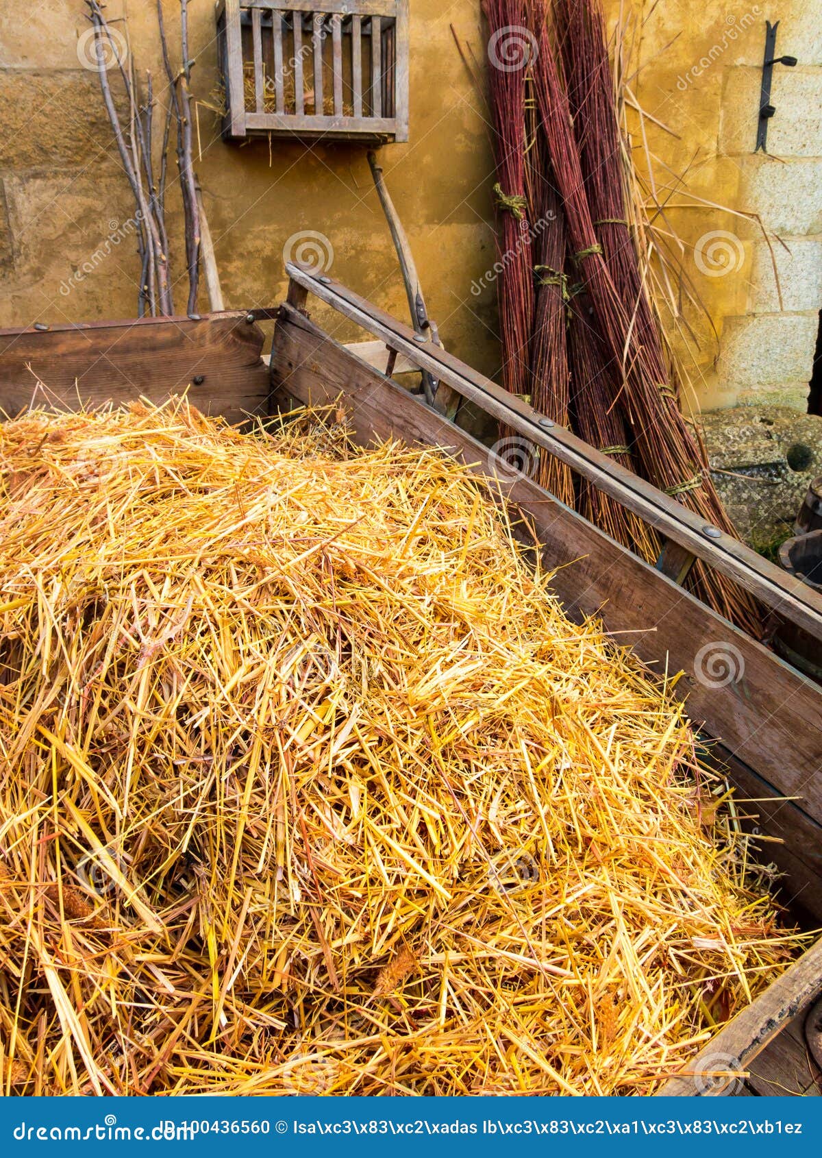 Carriage of Straw, Belonging To a Medieval Time Stock Photo - Image of ...
