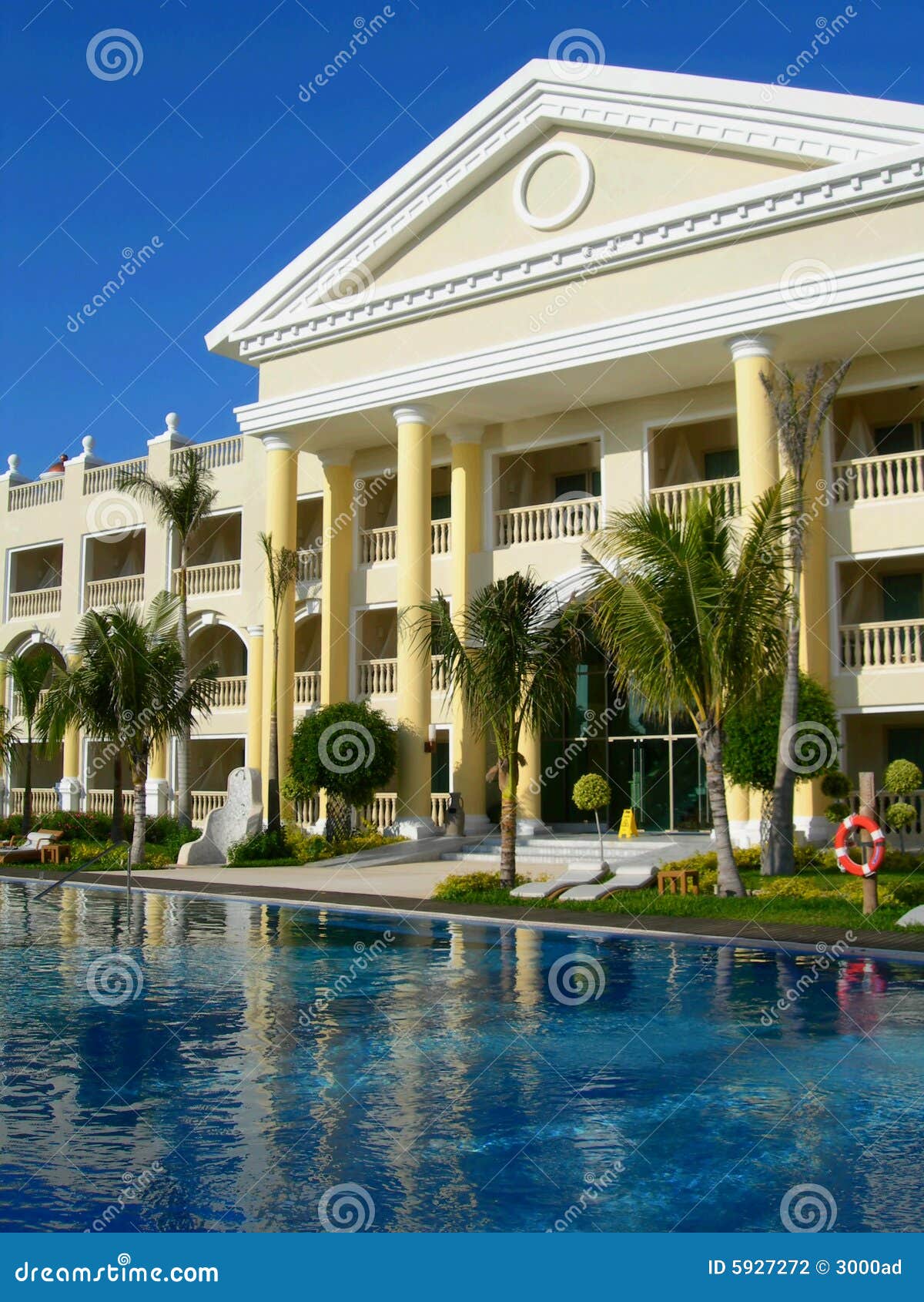 Classic Entry on Carribean Resort Stock Photo - Image of cancun, luxury ...