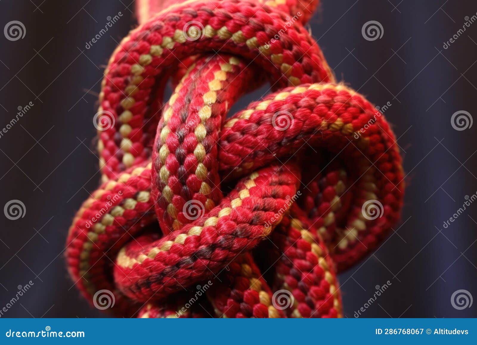 Carrick Bend Knot for Joining Heavy Ropes Stock Image - Image of ...