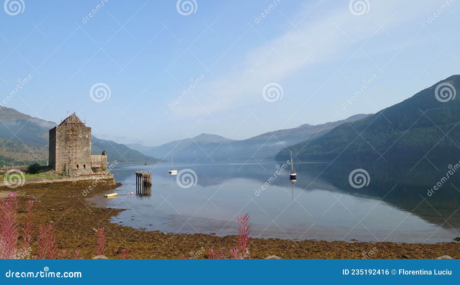 Carrick Castle Nice View in Scotland Stock Photo - Image of view ...