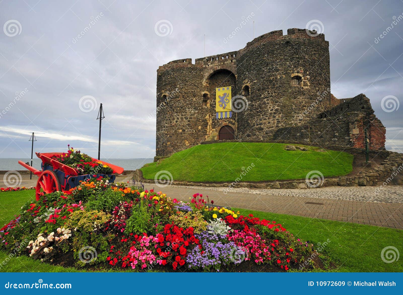 Carrickfergus Castle stock image. Image of fortress, carrickfergus ...