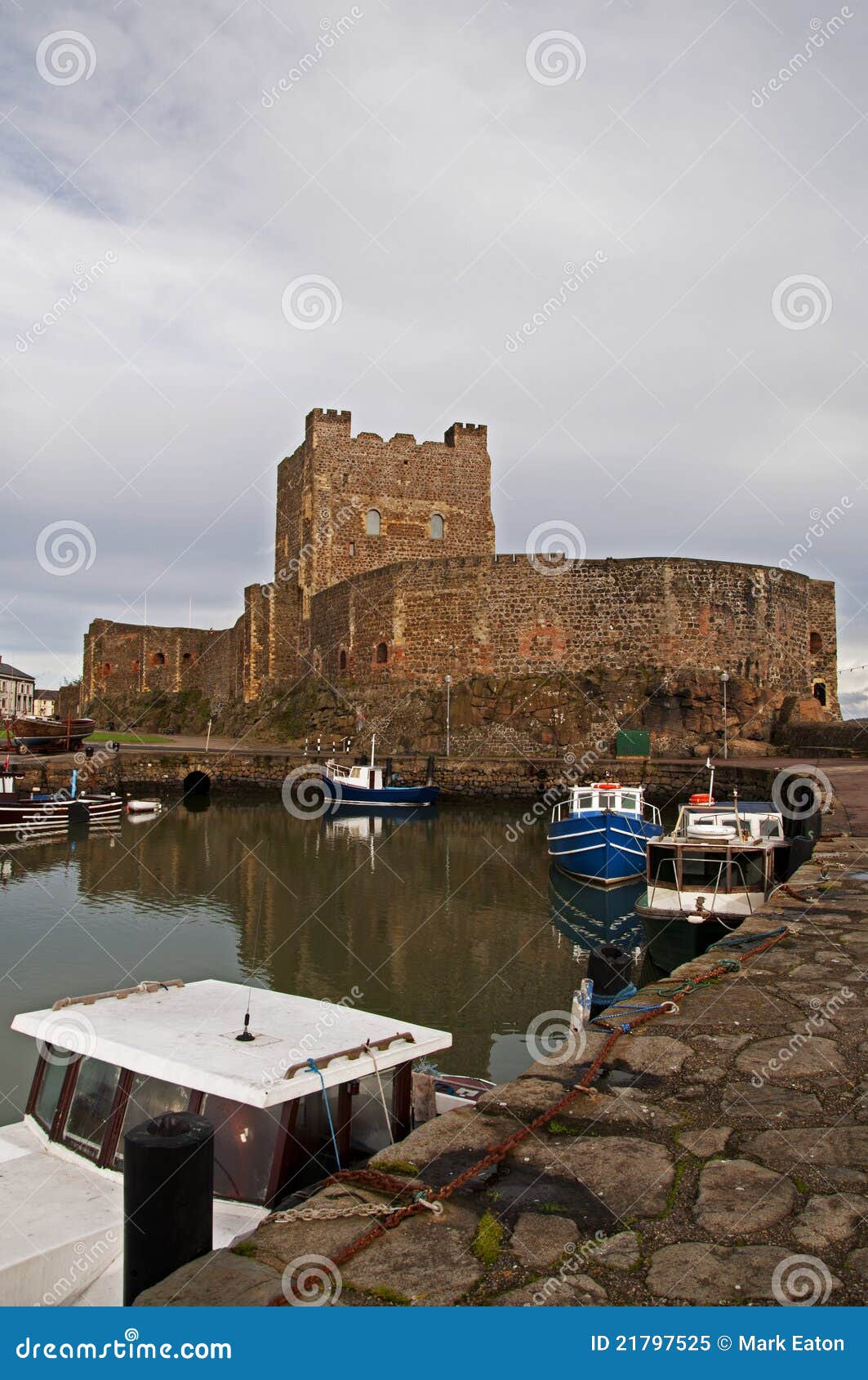 Carrickfergus Castle, Ireland Stock Image - Image of bieseged, antrim ...