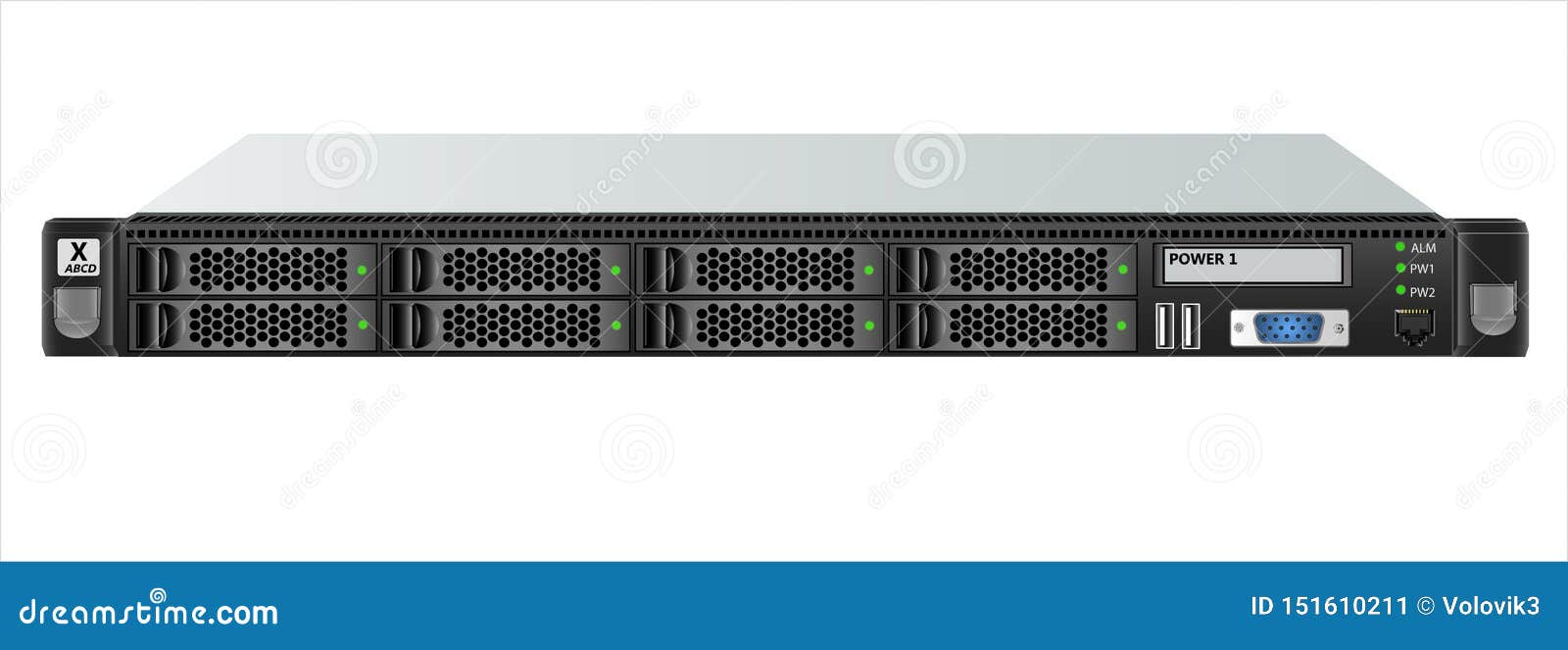 The 1u Server For Mounting Into A 19 Inch Rack With Six 2.5 Inch Hard ...