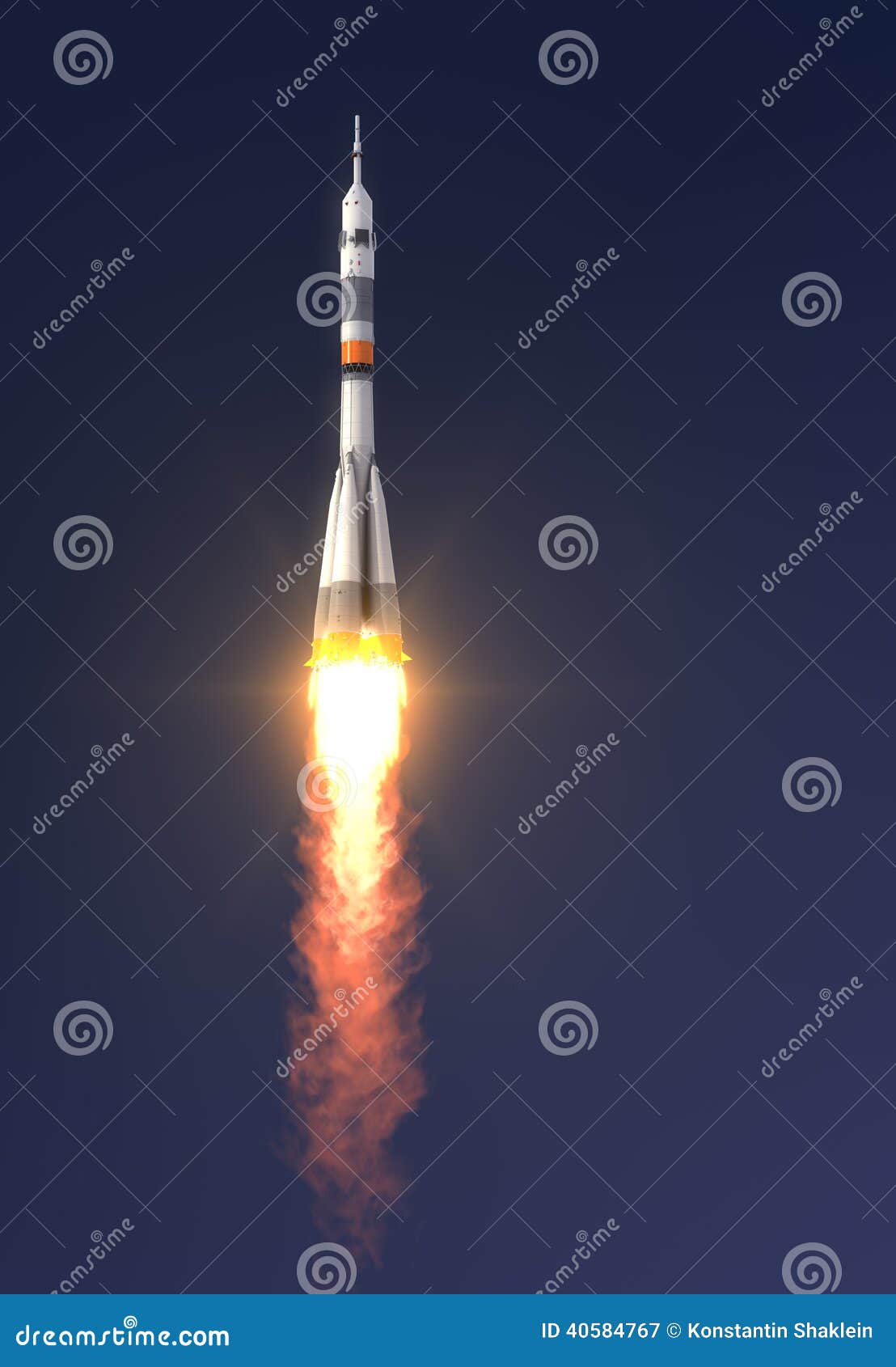 Carrier Rocket Soyuz-Cargo Royalty-Free Stock Photo | CartoonDealer.com ...