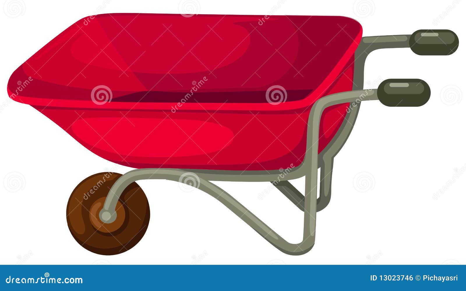 Carriola illustrazione vettoriale. Illustrazione di fumetto - 13023746