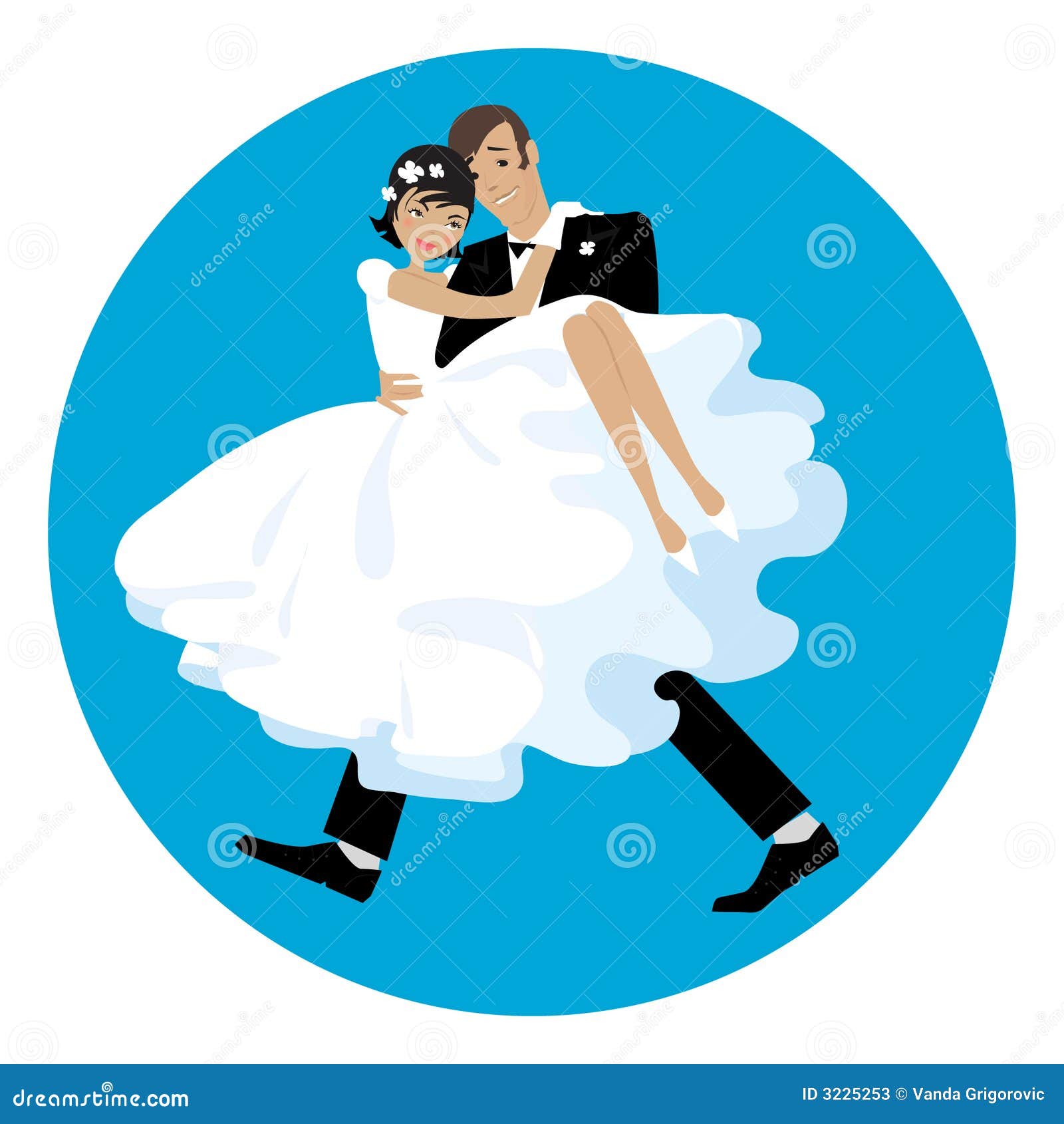 Carriyng the bride stock vector. Illustration of hand - 3225253