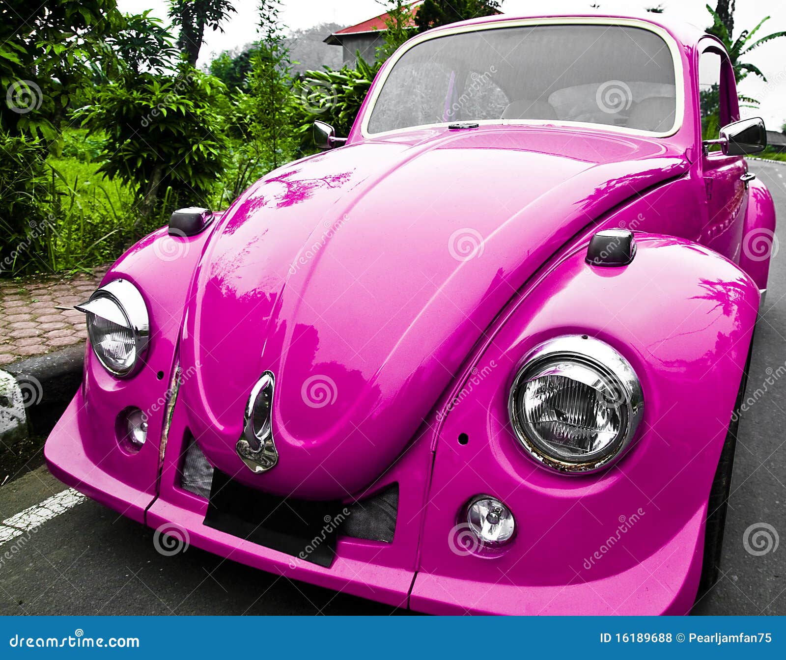 Carro Cor-de-rosa - Besouro Foto de Stock - Imagem de estrada, exterior ...