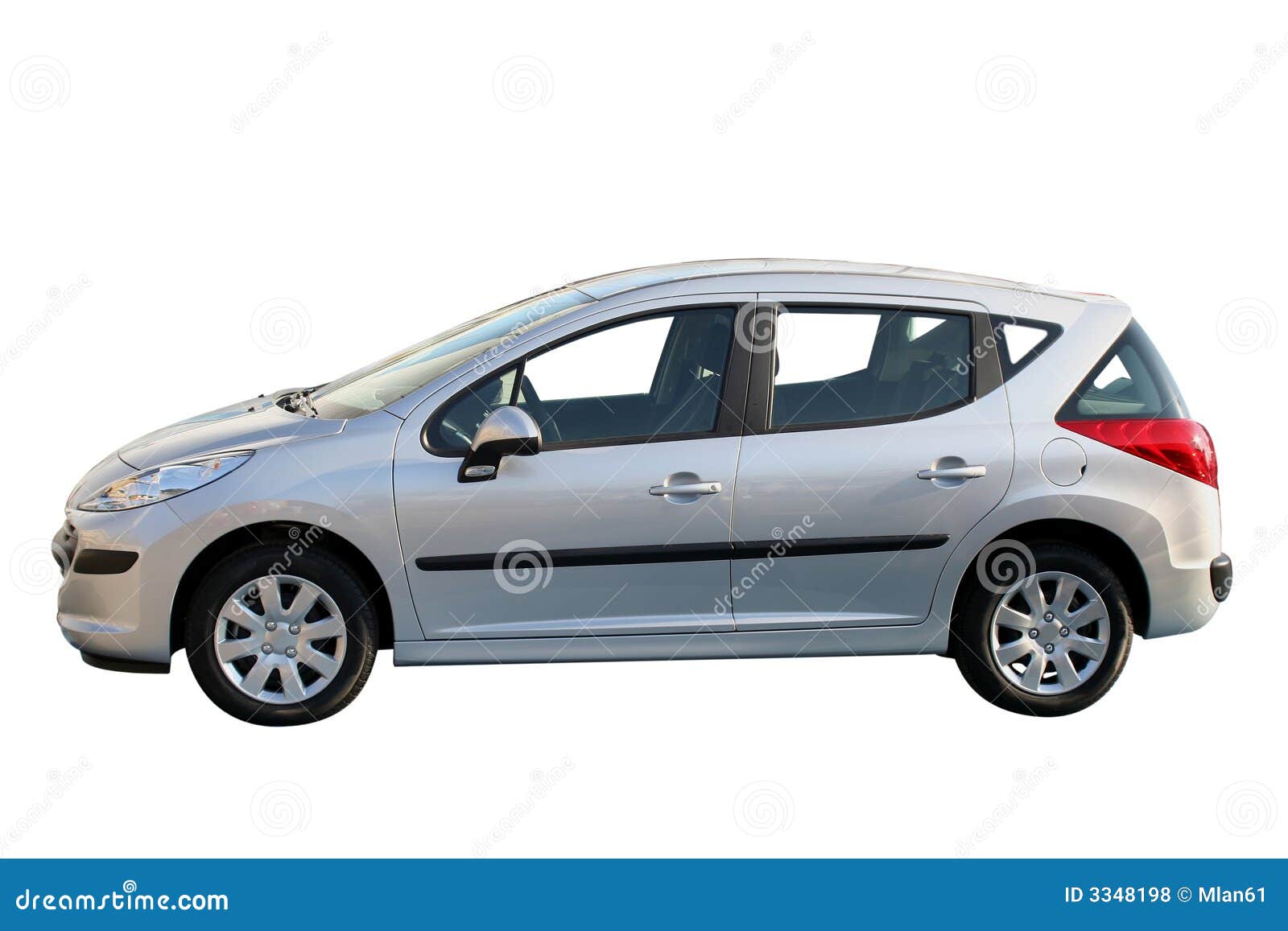 Carro de prata novo foto de stock. Imagem de rodas, carro - 3348198