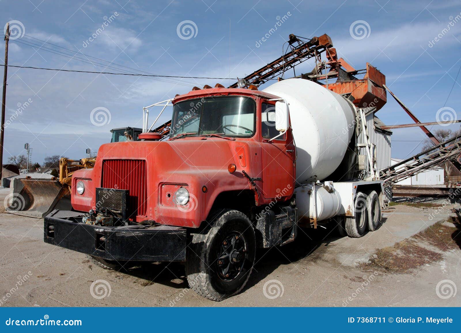 Carro del cemento imagen de archivo. Imagen de sustancia - 7368711
