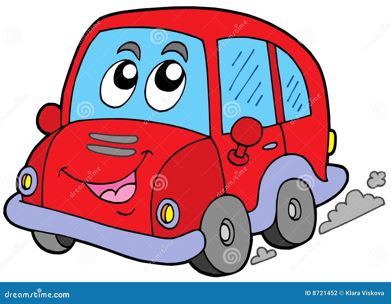 Carro Dos Desenhos Animados Ilustração do Vetor - Ilustração de viajar ...