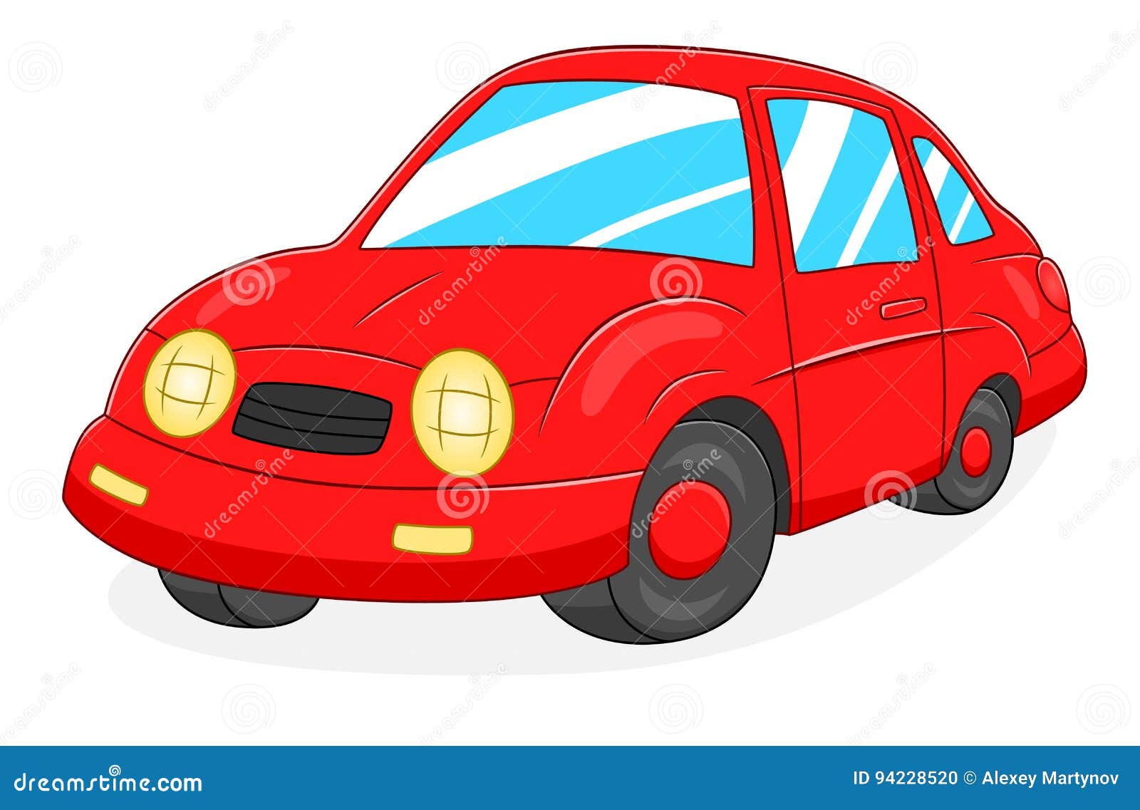 Carro Dos Desenhos Animados Ilustração do Vetor - Ilustração de vetor ...