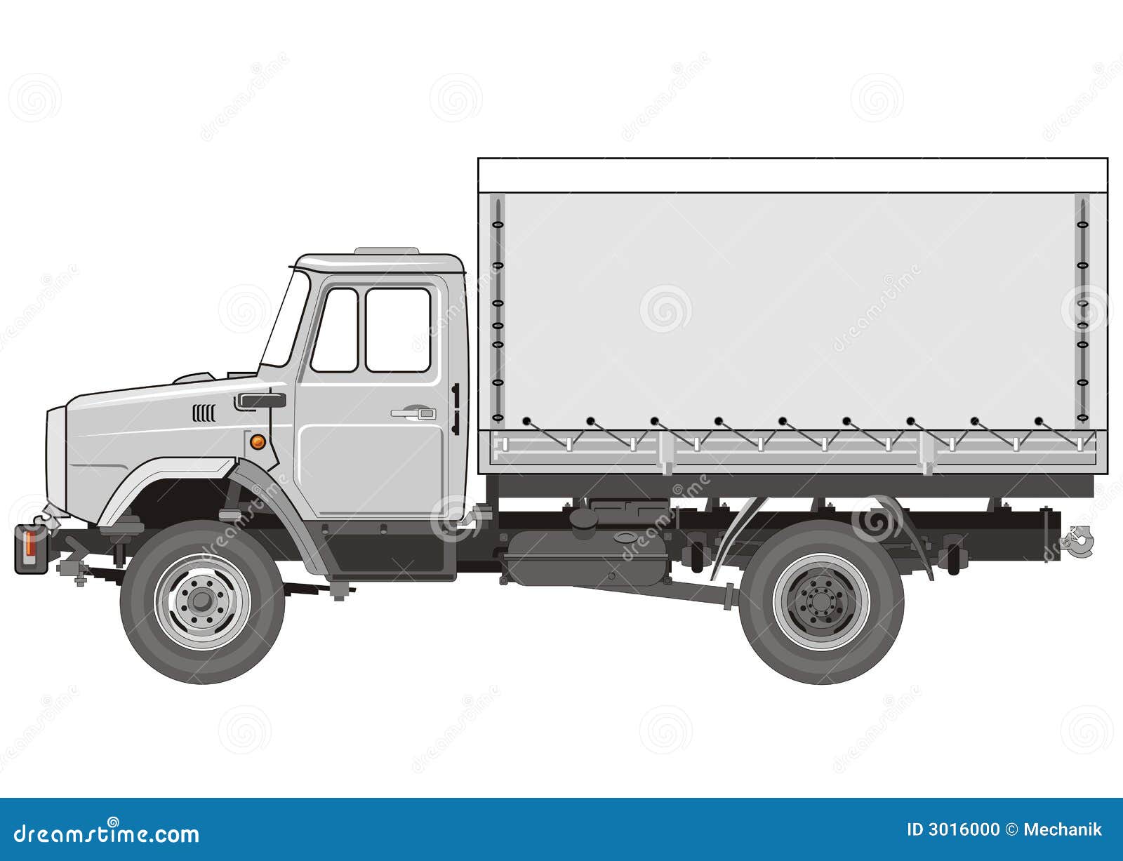 Carro pesado del vector ilustración del vector. Ilustración de acoplado ...