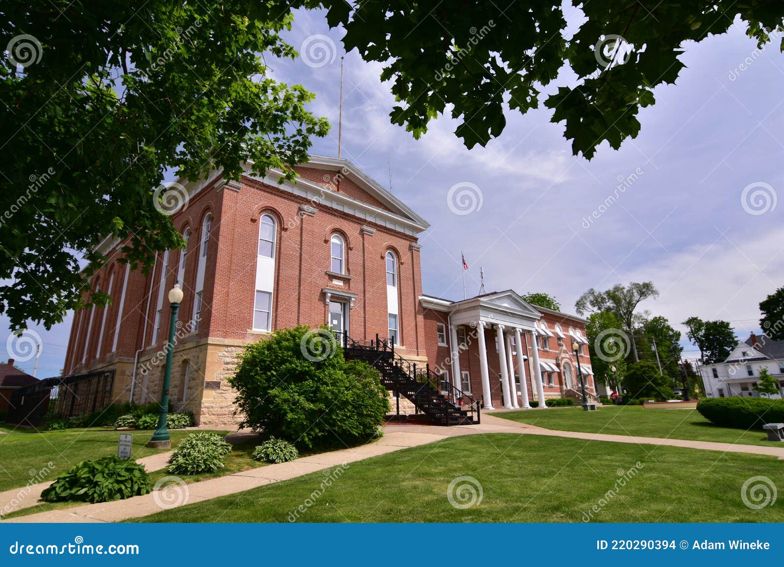 Carroll County Historic Courthouse in Mount Carroll IL Annex through ...