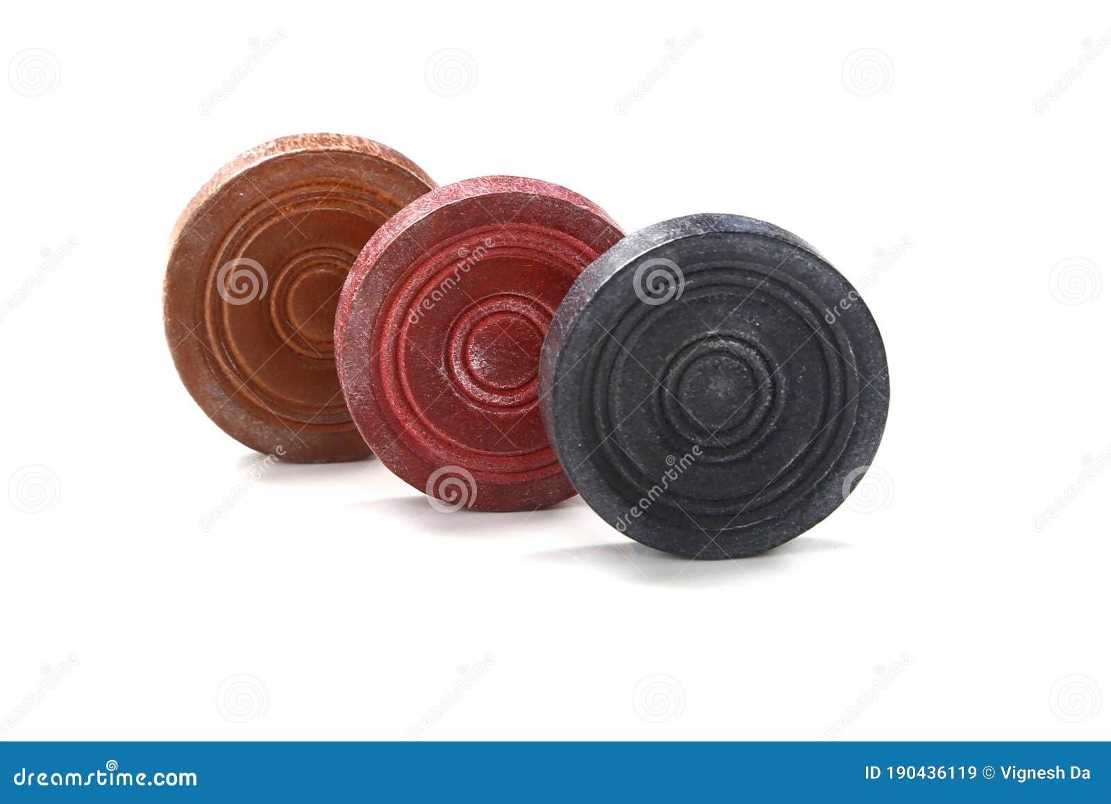 Carrom board coins stock image. Image of object, three - 190436119