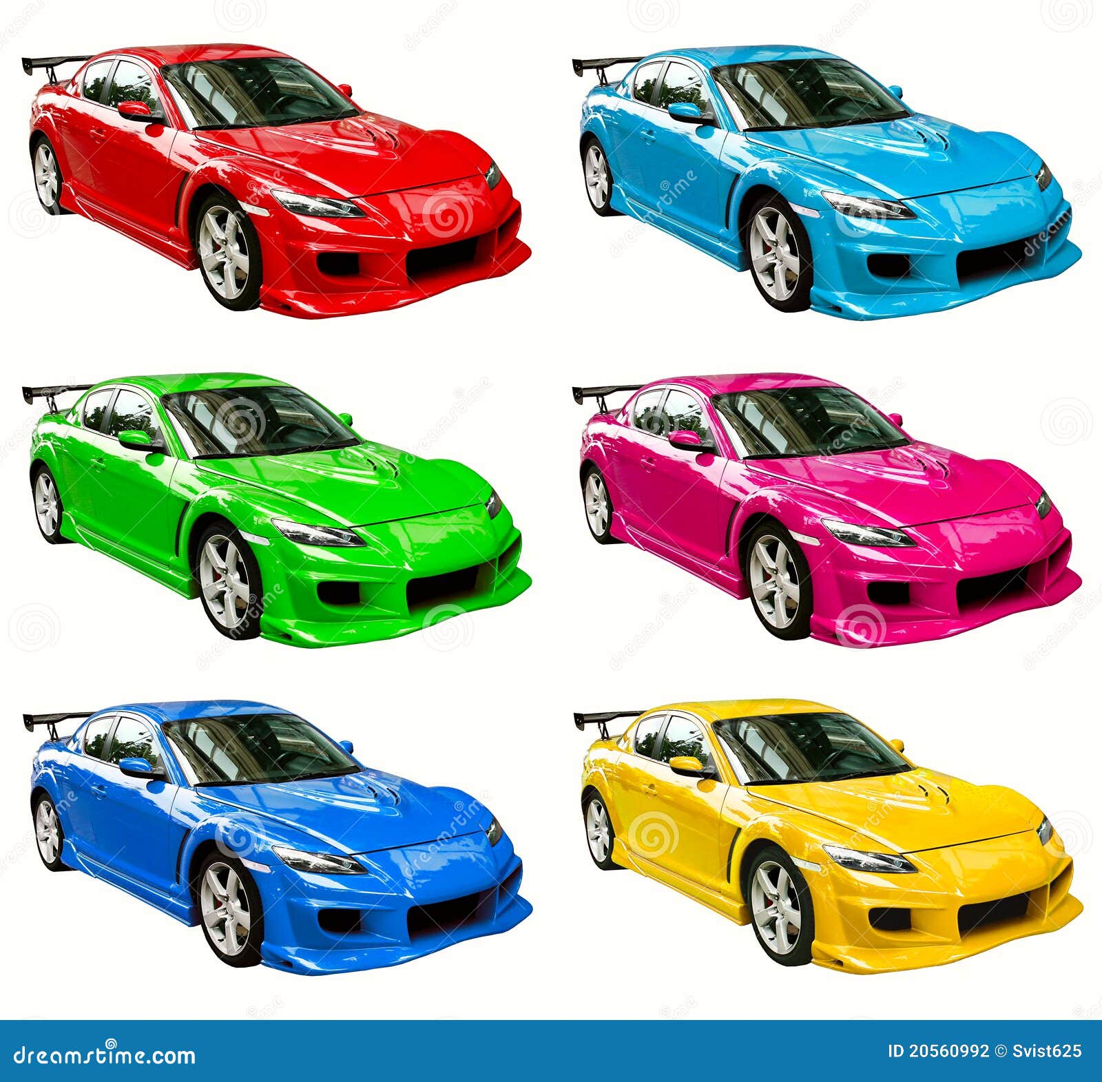 Carros coloridos foto de stock. Imagem de caro, fundo - 20560992