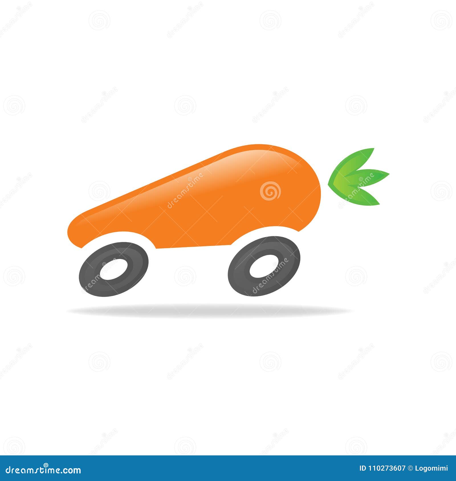 Carrot Car Vector Illustration Stock Vector - Illustration of healthy ...