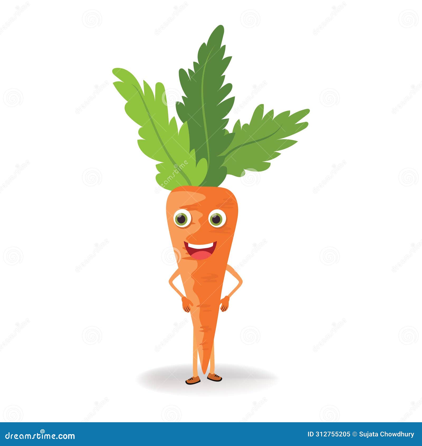 Carrot Character With Funny Cartoon Smiling. Semi-realistic Carrot ... Carrot Character With Funny Cartoon Smiling. Semi-realistic Carrot ...