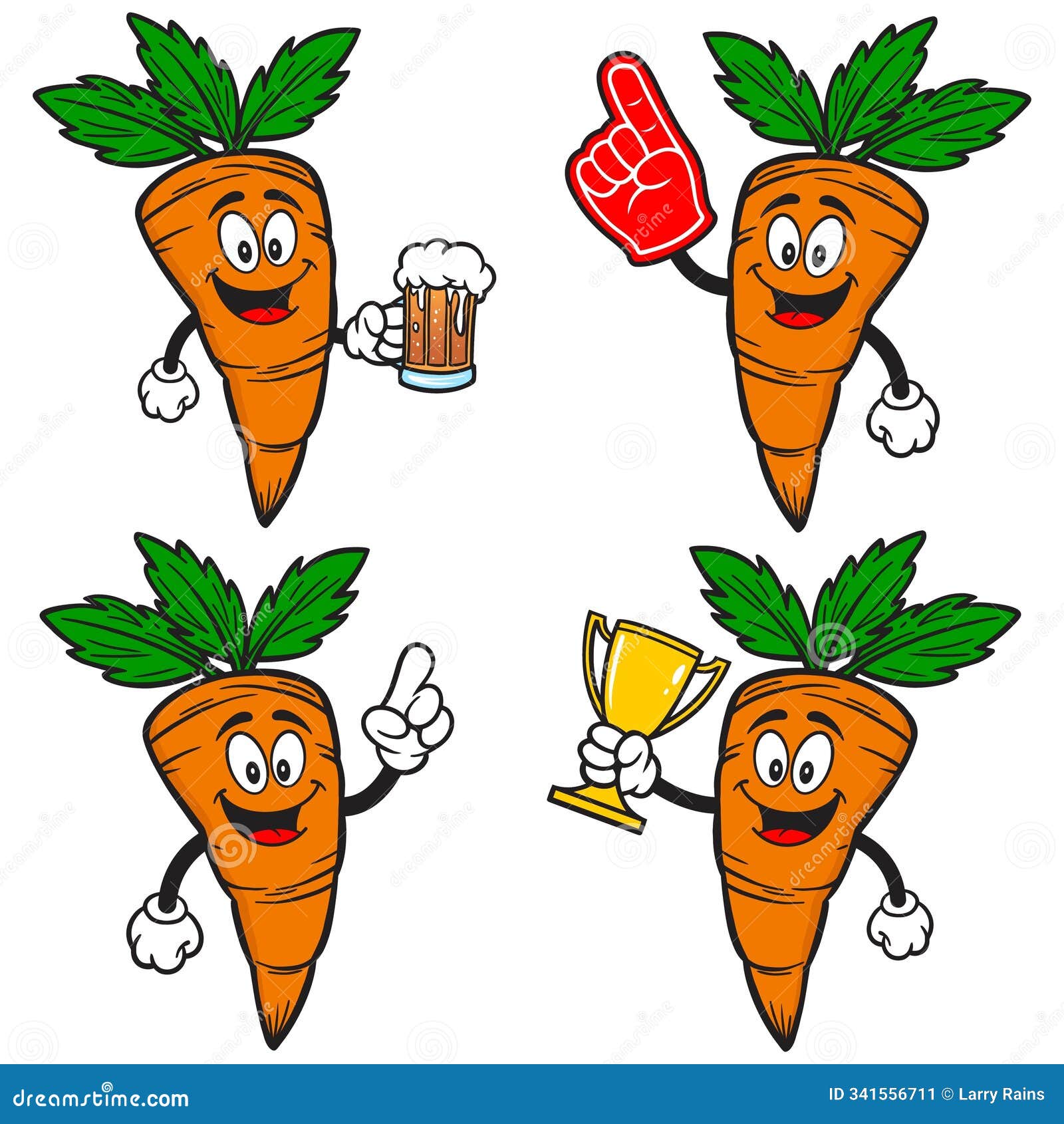Carrot Character Stock Photography | CartoonDealer.com #92049182
