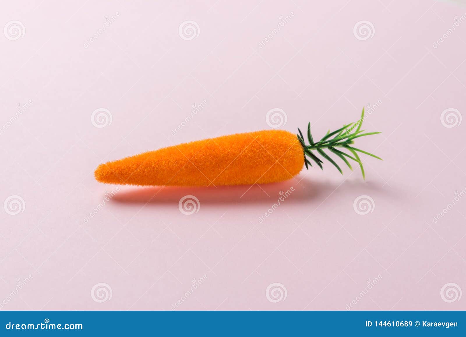 Carrot Decoration on Pastel Pink Background. Minimal Spring Composition ...