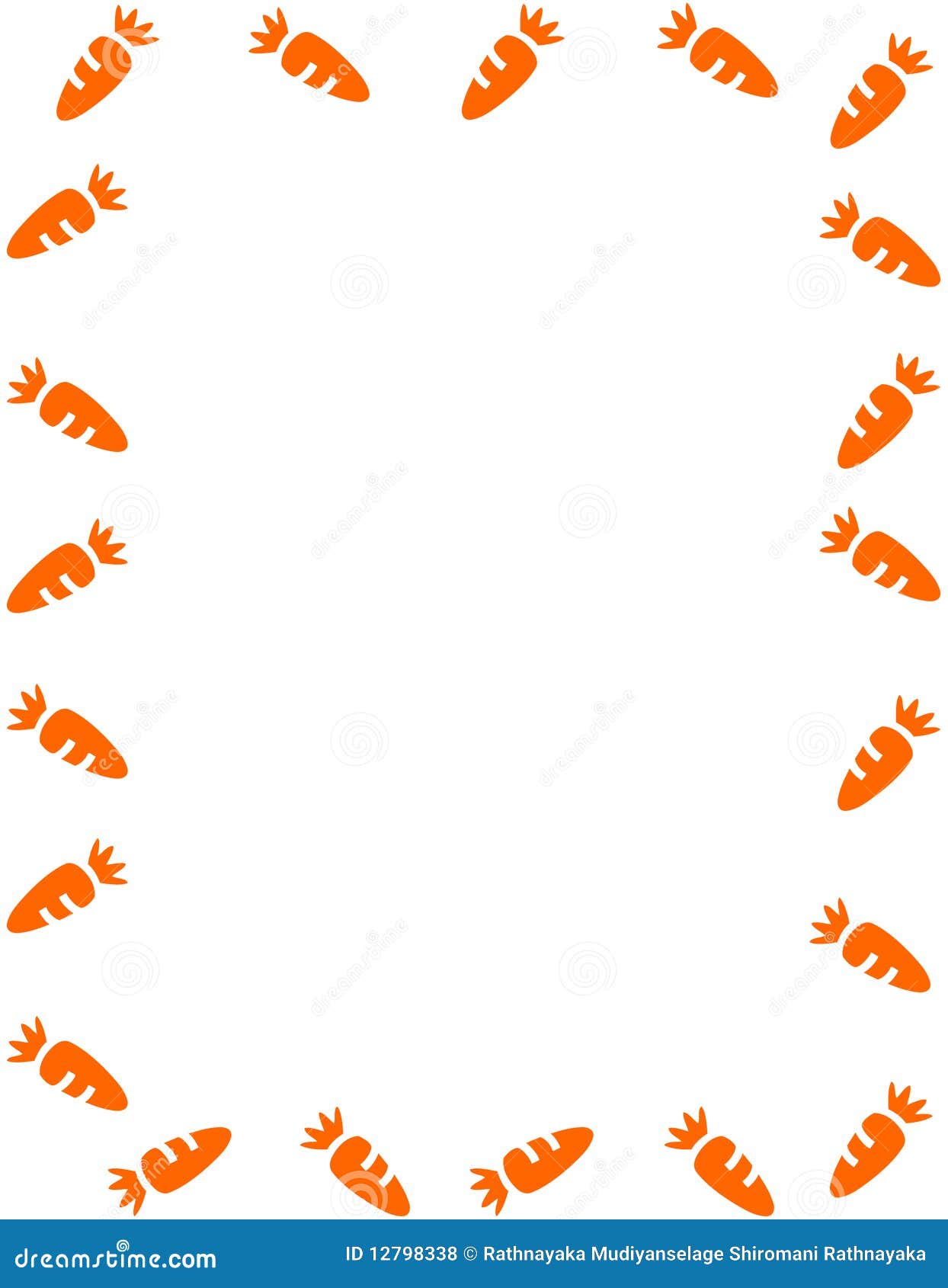 Carrot frame stock illustration. Illustration of orange - 12798338