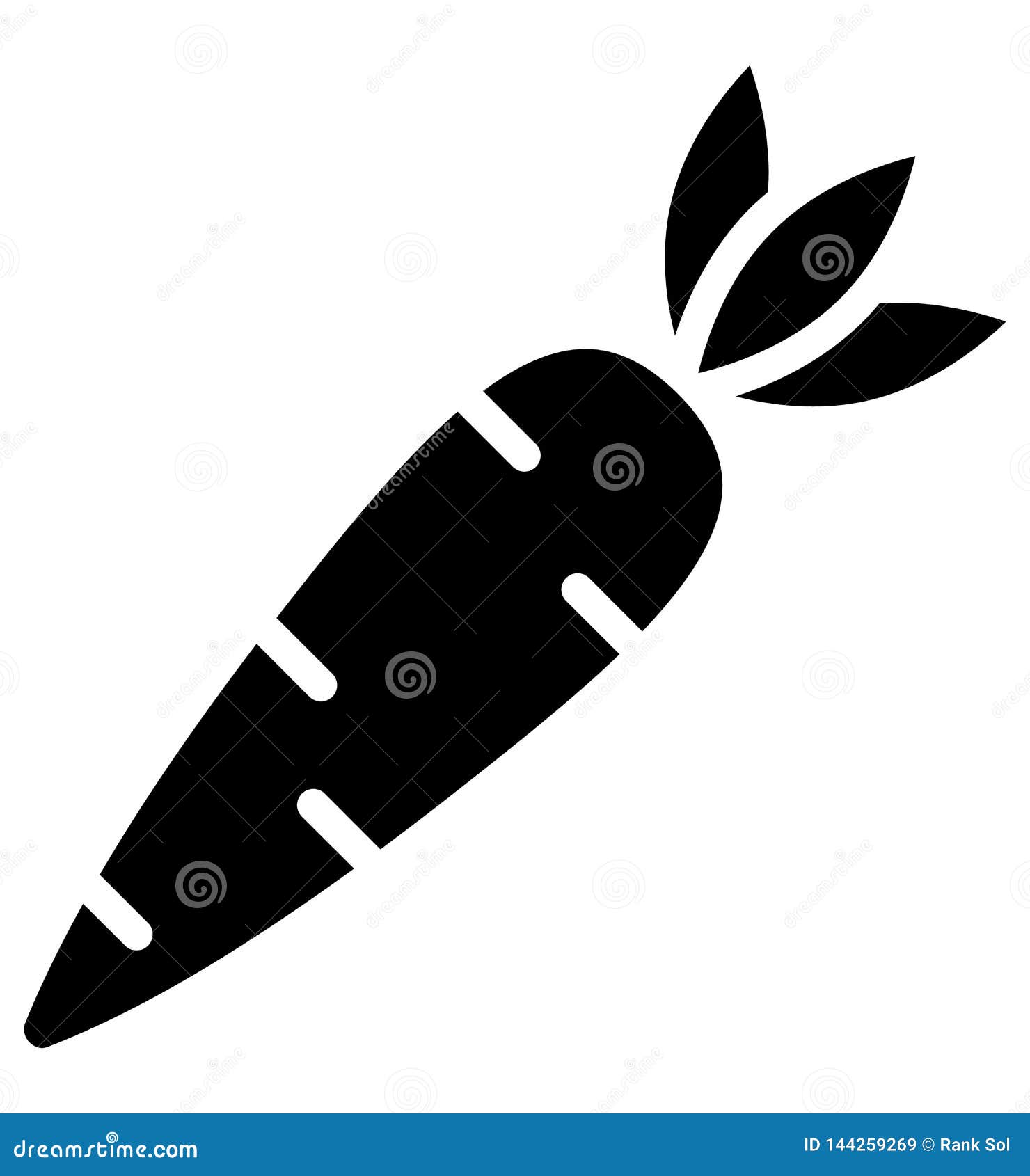 Carrot, Fruit, Isolated Vector Icon Which Can Easily Modify or Edit ...