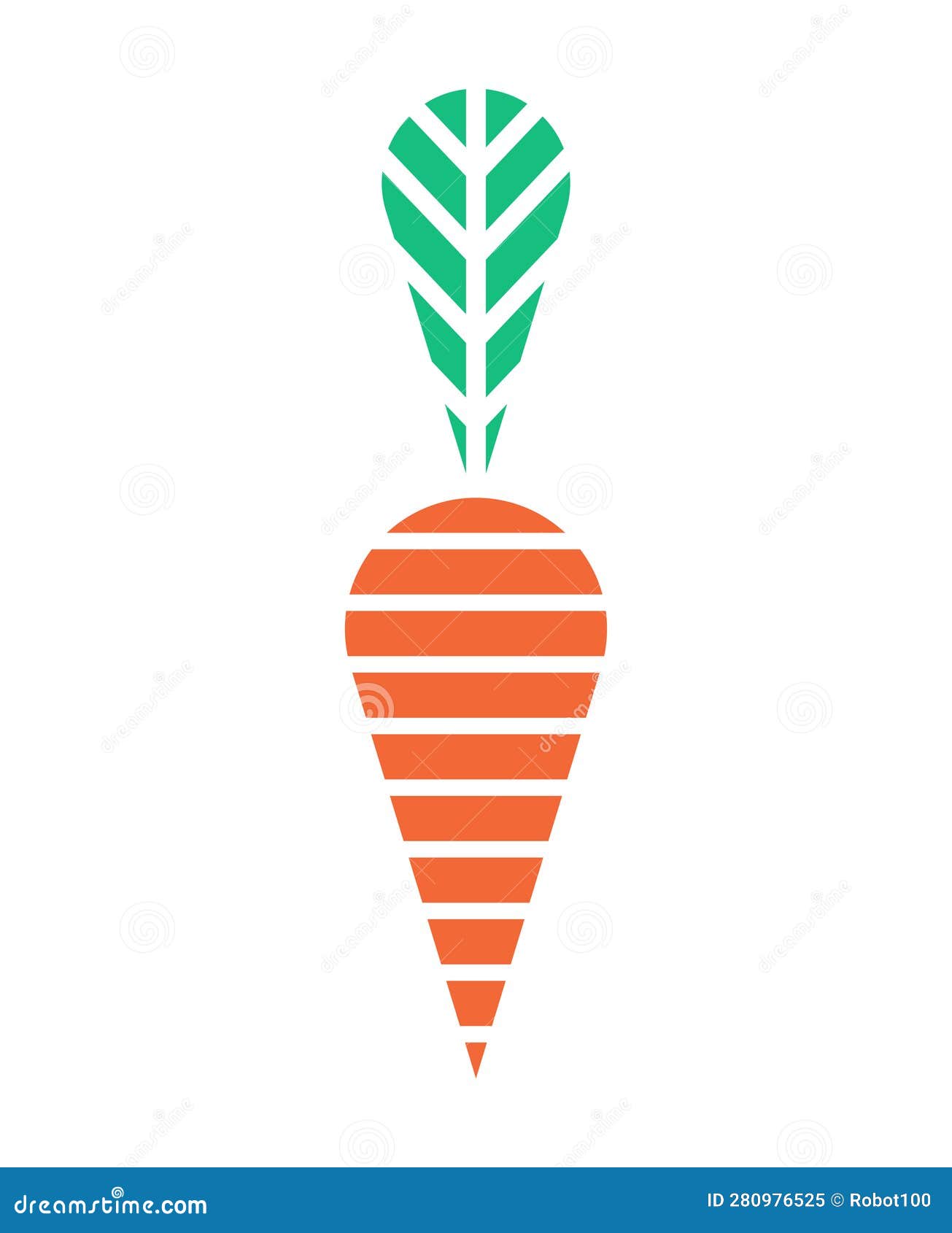 Carrot Geometric Symbol. Vegetable Sign Stock Vector - Illustration of ...