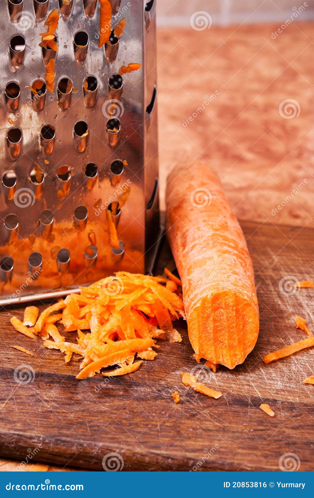 Carrot grated on a grater stock photo. Image of root - 20853816