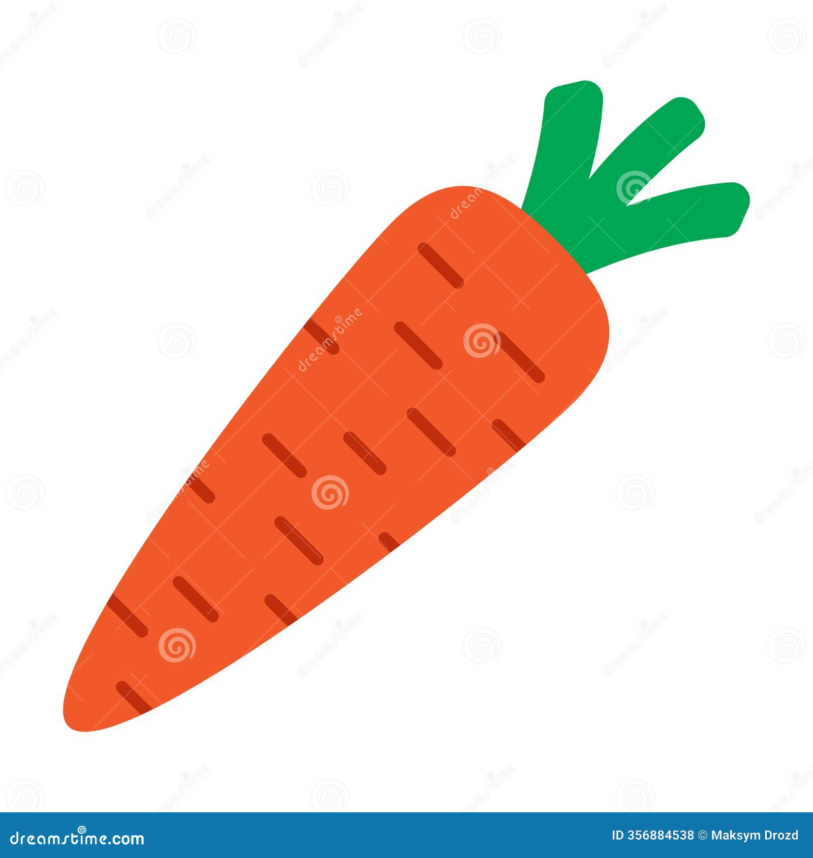 Carrot Icon. Juicy Orange Fresh Cartoon Vegetable Vector Illustration ...
