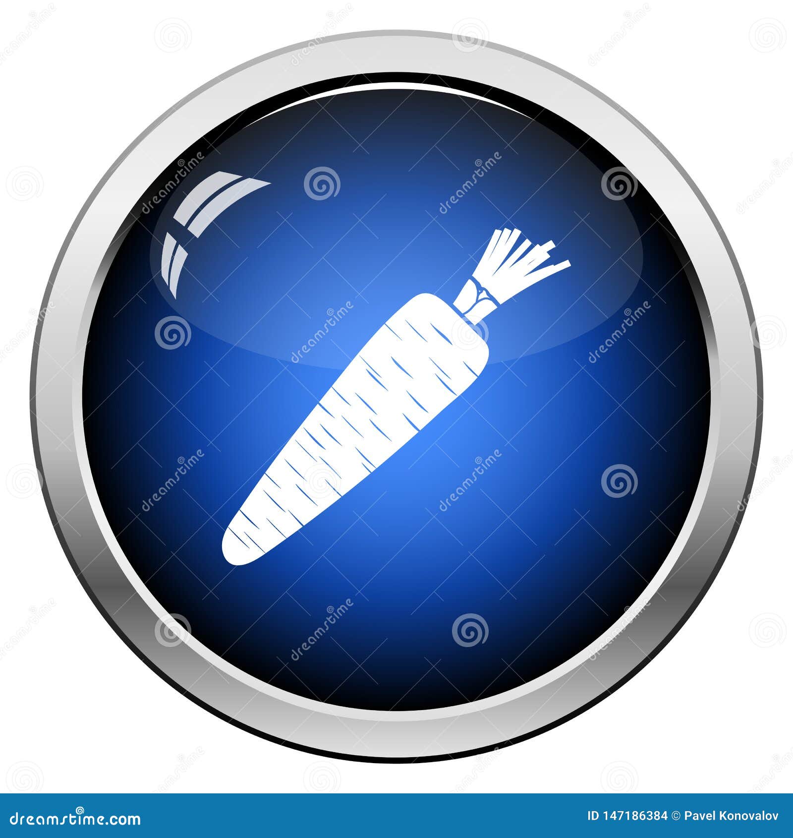 Carrot Icon stock vector. Illustration of icon, premium - 147186384